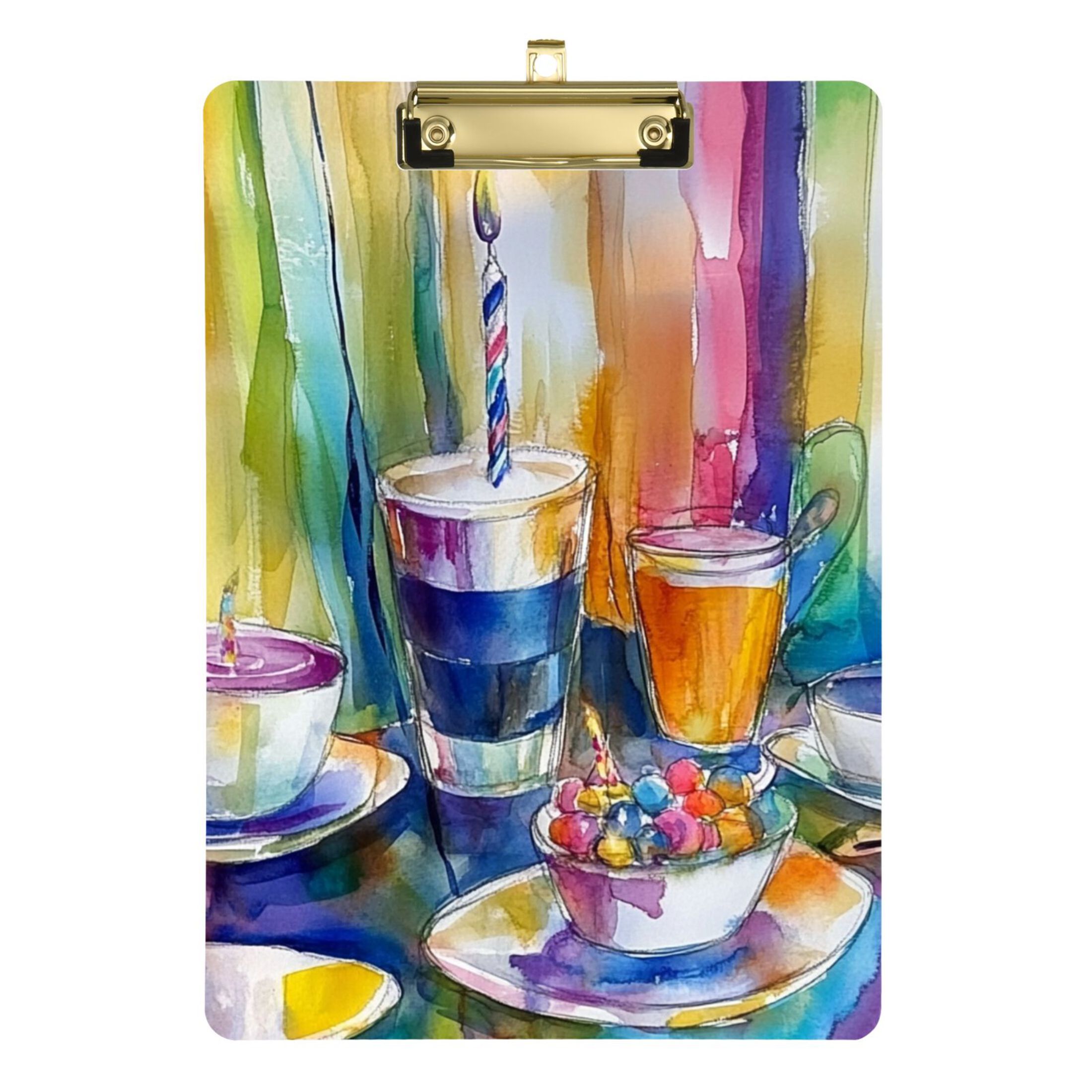 Color Watercolor Painting Coffee Mug Drawing Board Writing Board for ...