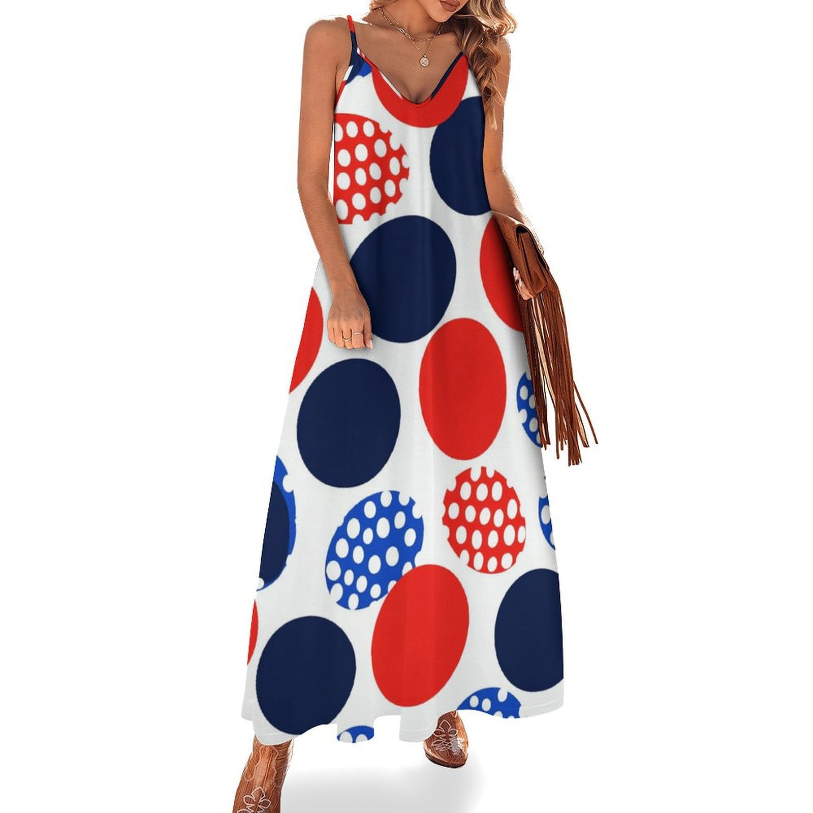 Color Wave Point Geometry Women's Summer Dresses 2025 Beach Casual ...