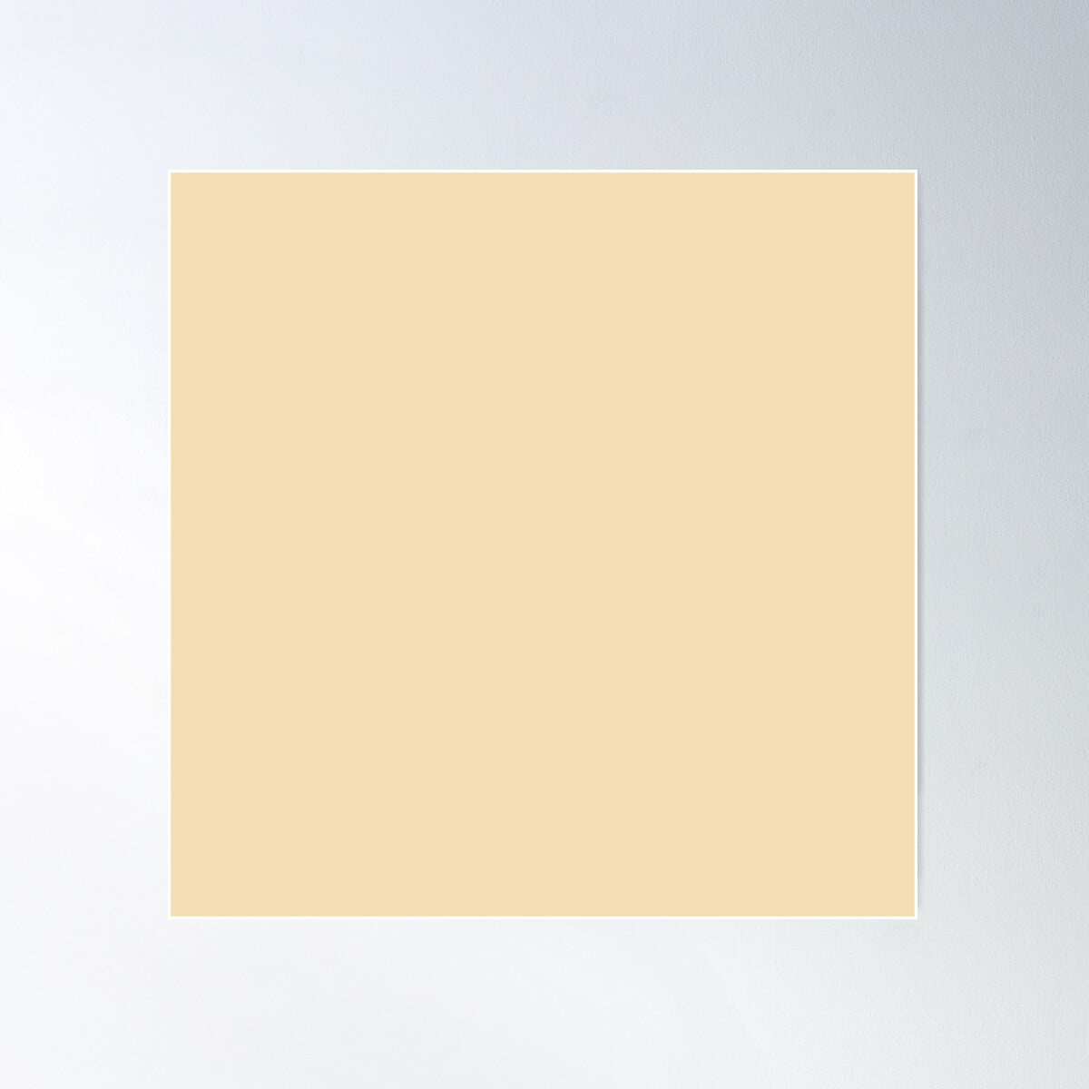 Color Wheat (#F5Deb3) Brown Poster Wall Art, Modern Wall Decor For ...