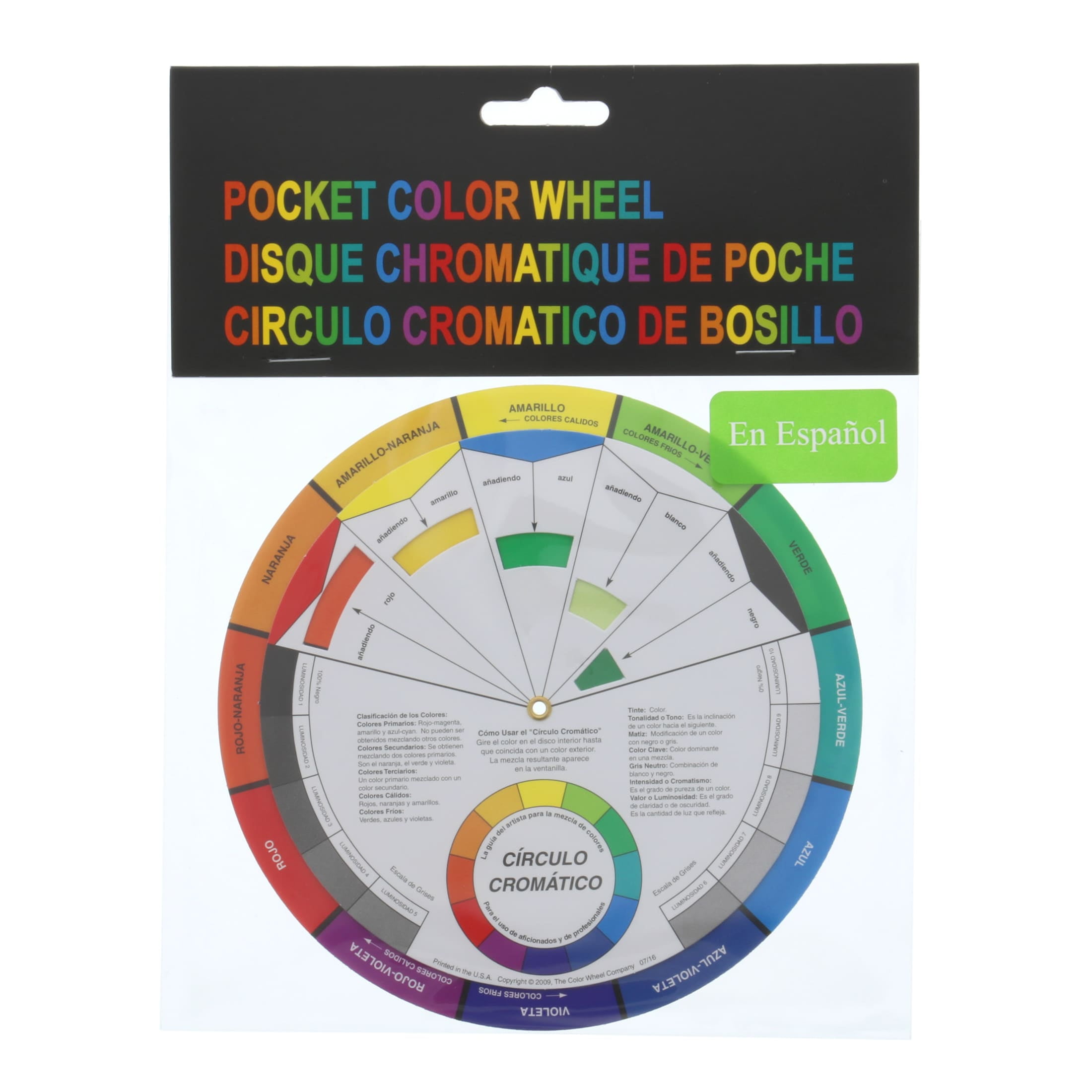 Color Wheel Co Pocket Color Wheel, Spanish - Walmart.com