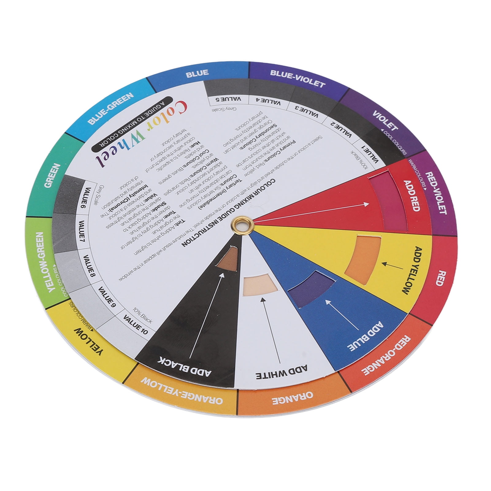 Color Wheel, Color Mixing Wheel 13cm Diameter For Landscape Designers ...