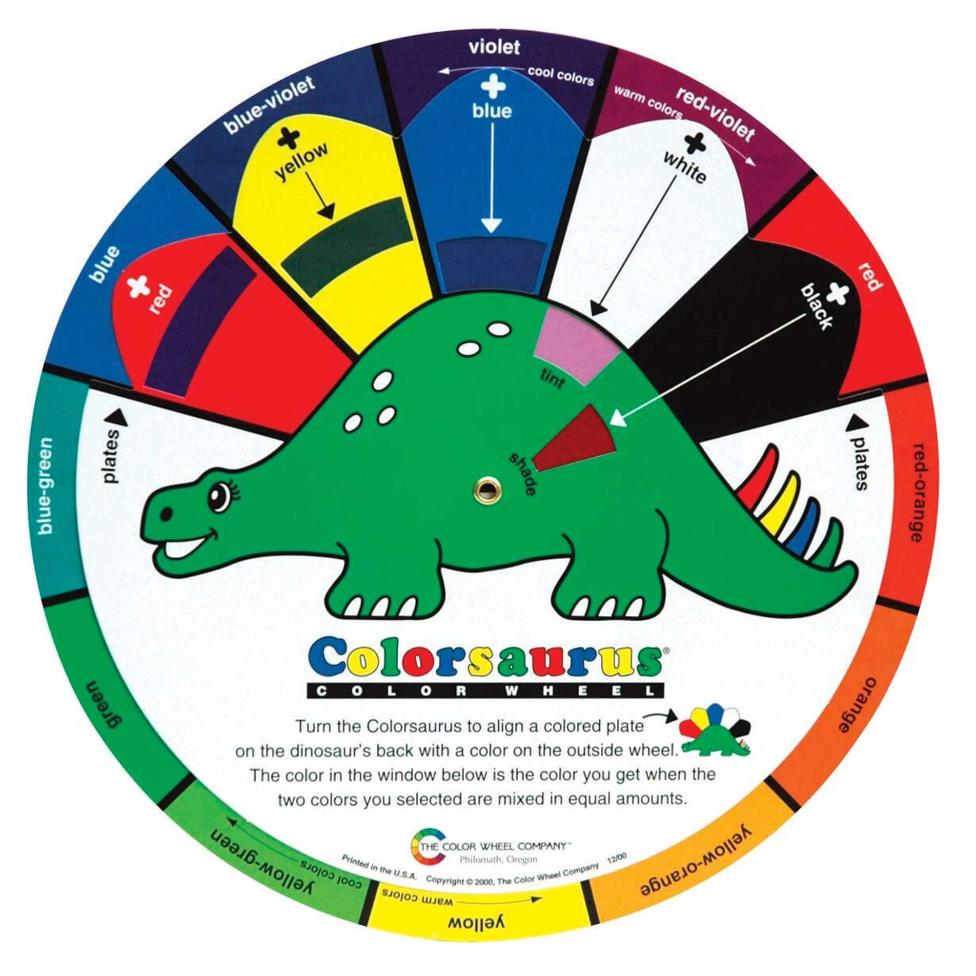 Color Wheel Colorsaurus Children Color Wheel, 9-1/4 in - Walmart.com
