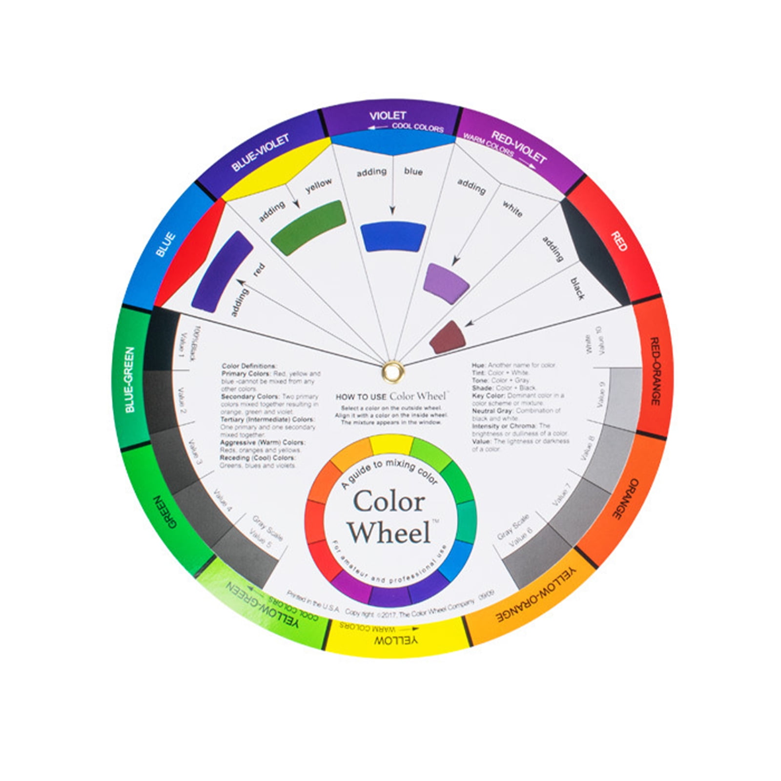 Color Wheel Color Mixing Guide Color Matching Paint Mixing Learning ...