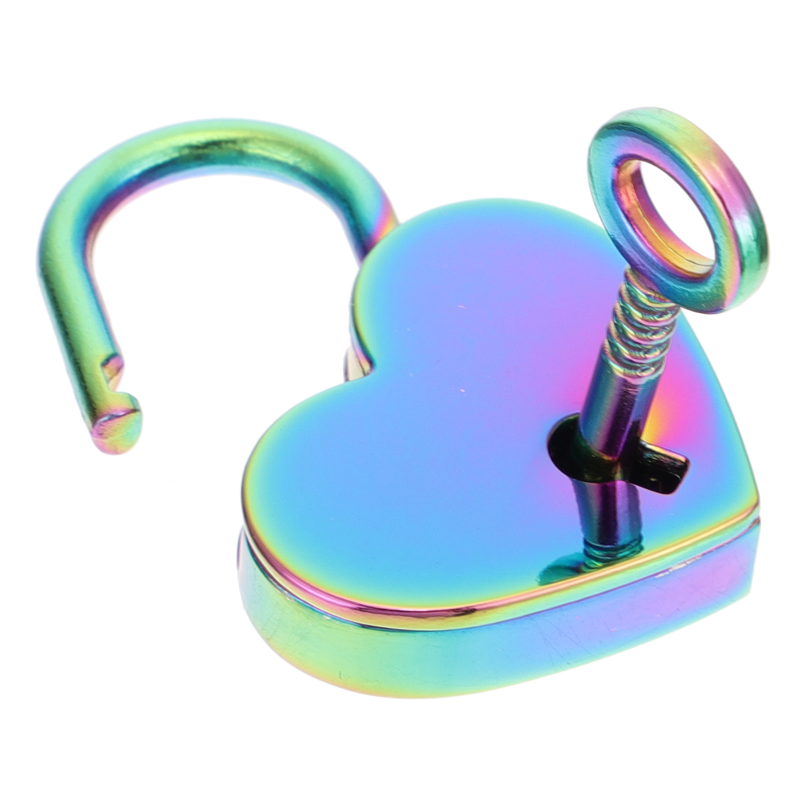 1 Set Heart Shaped Wishing Lock Plating Couple Lock - Walmart.com