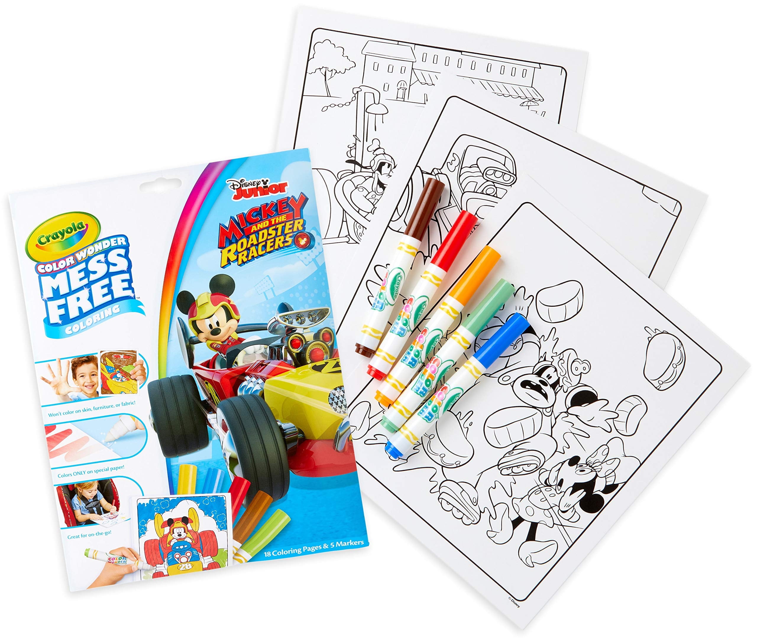 Color Wonder Mess Free Coloring Pad & Markers, Micky-mouse, 5 Sets ...