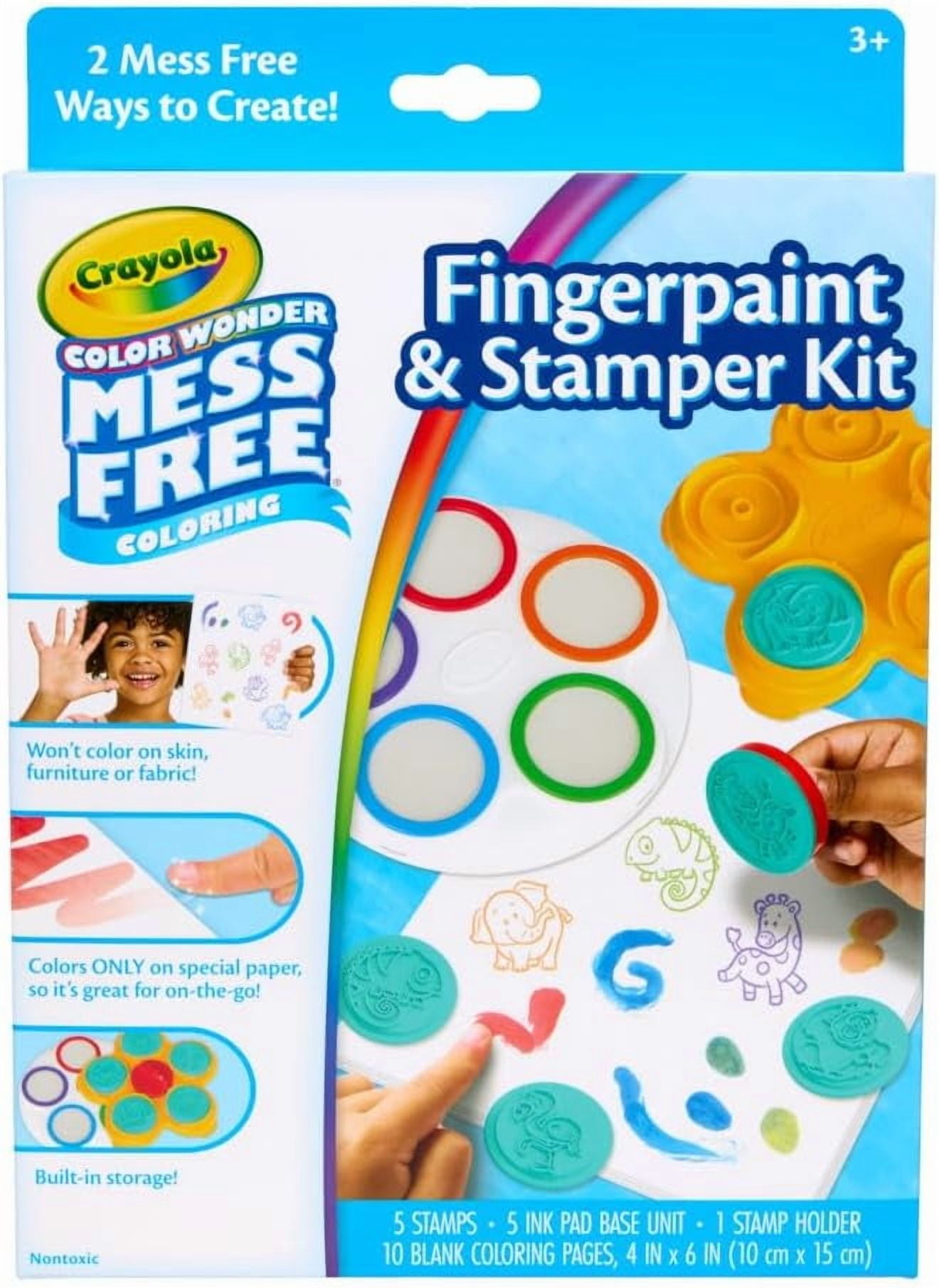 Color Wonder Mess Free Fingerpaint & Stamper Kit, Safari Stamps for ...
