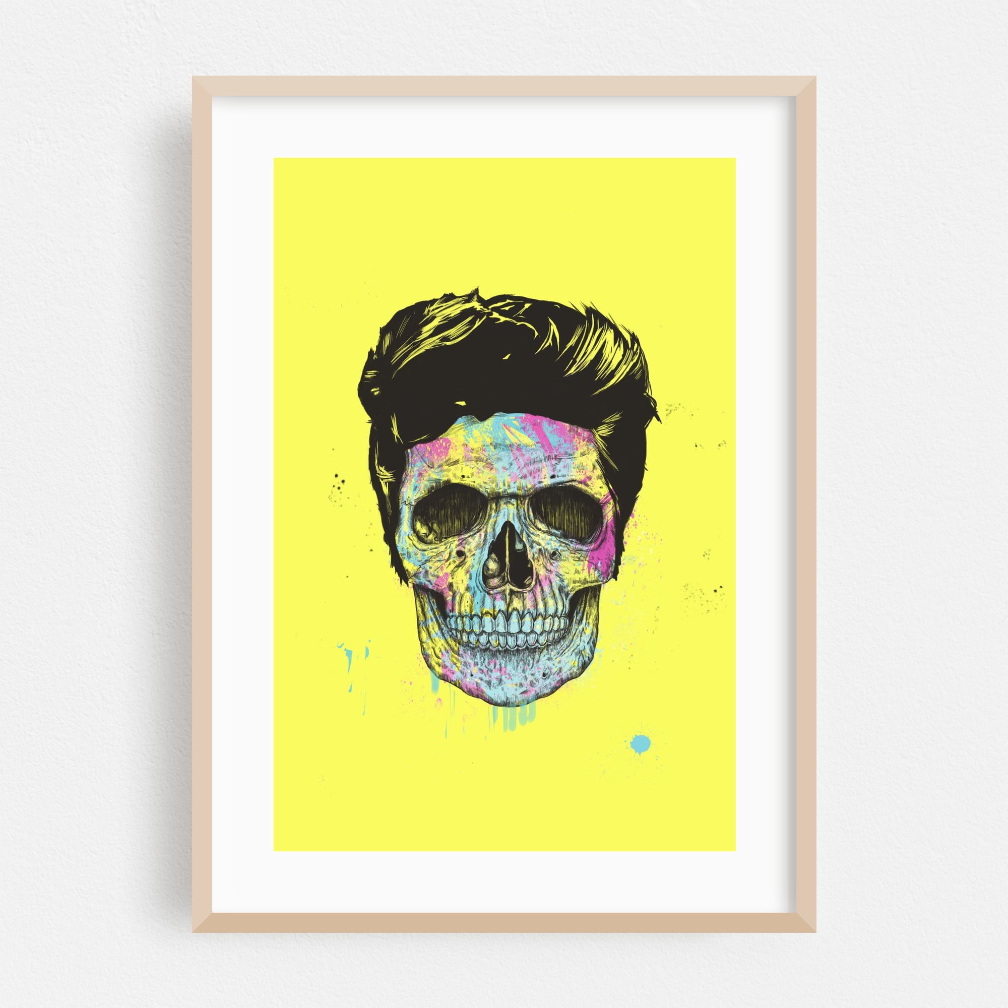 Color Your Death - Illustration Skull Pop Art Modern Art Psychedelic ...