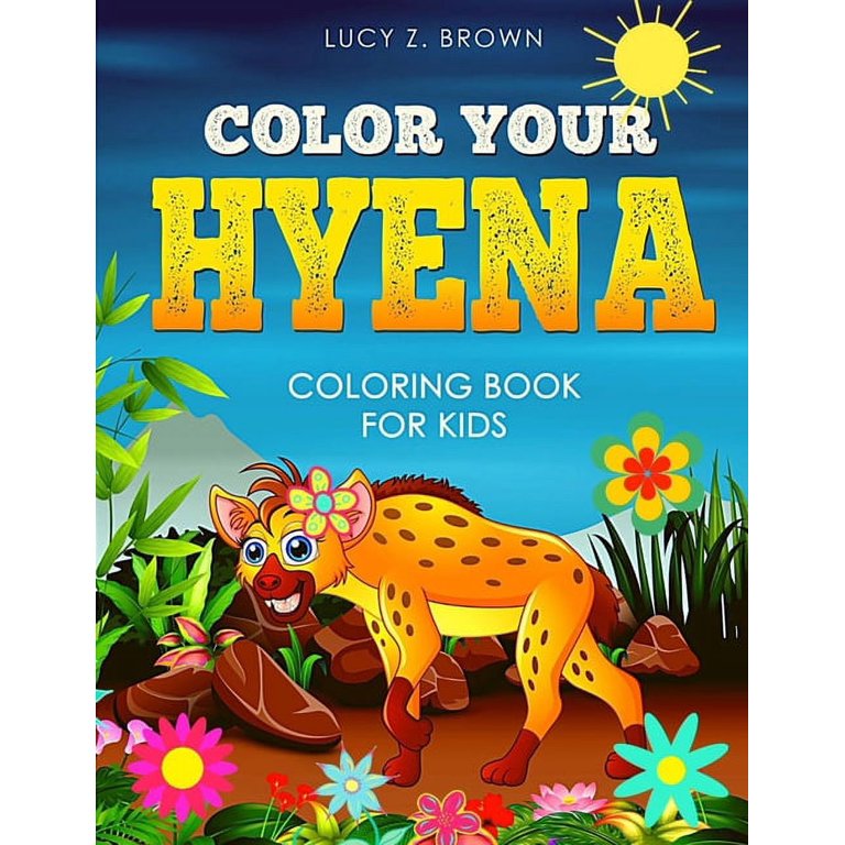 hyena coloring book