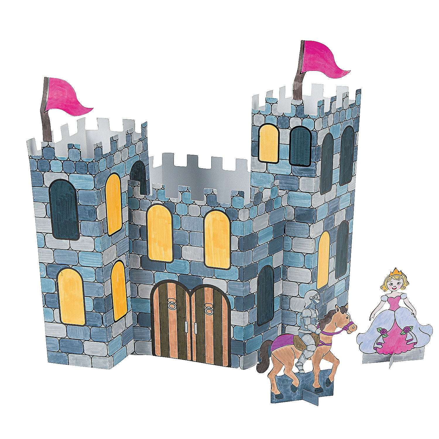 Color Your Own 3D Castles, Craft Kits, Misc CYO - Paper, CYO - Paper ...
