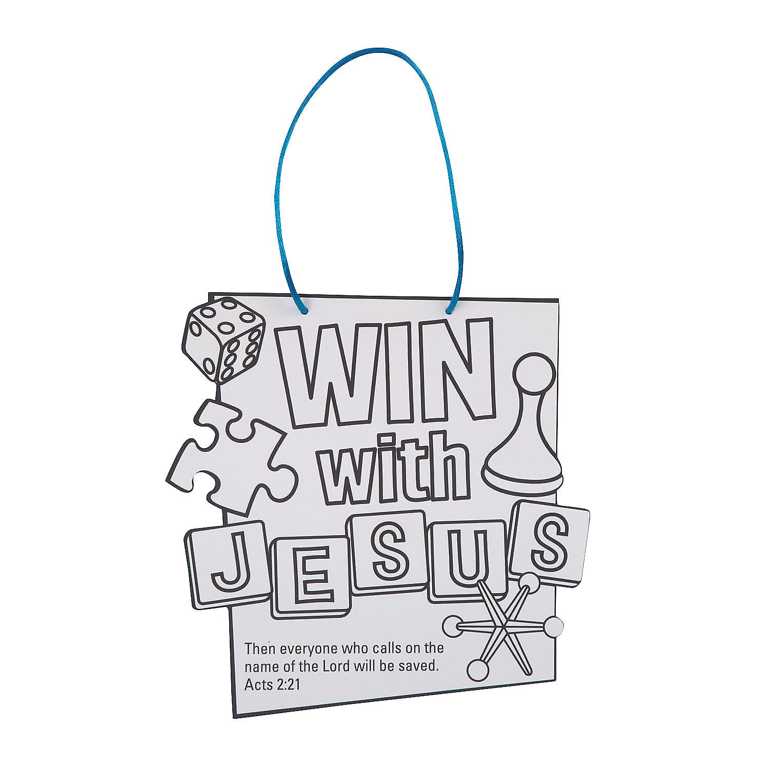 Color Your Own Acts 2:21 Board Game VBS Signs 12 Pieces - Walmart.com