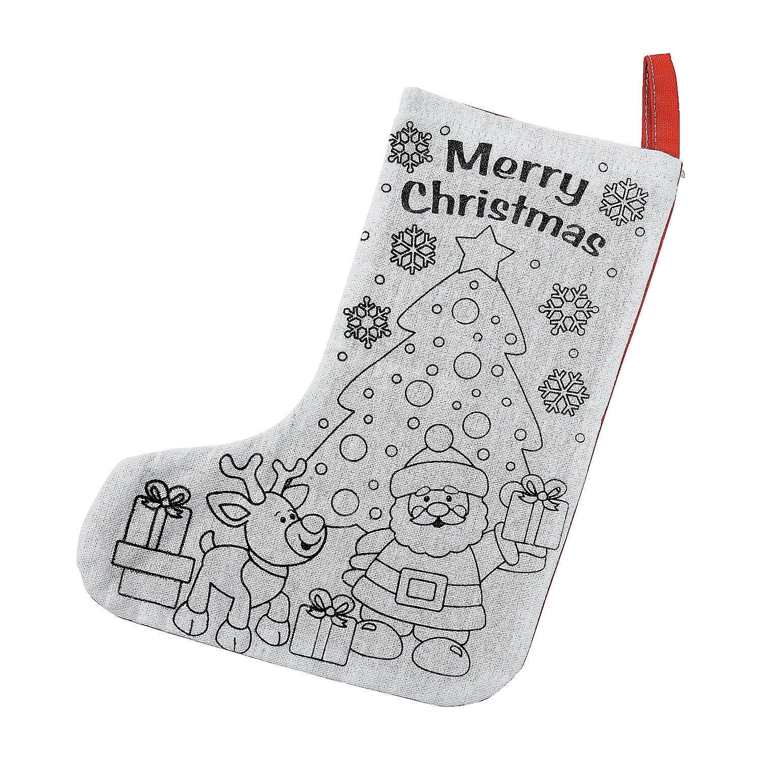Color Your Own Christmas Stocking - Craft Kits - 12 Pieces - Walmart.com
