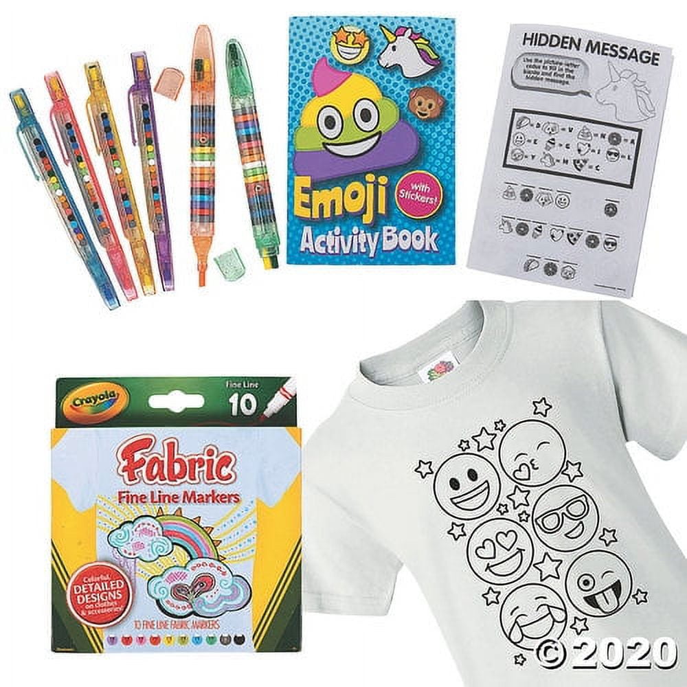 Color Your Own Emoji Boredom Buster Kit - Walmart.com