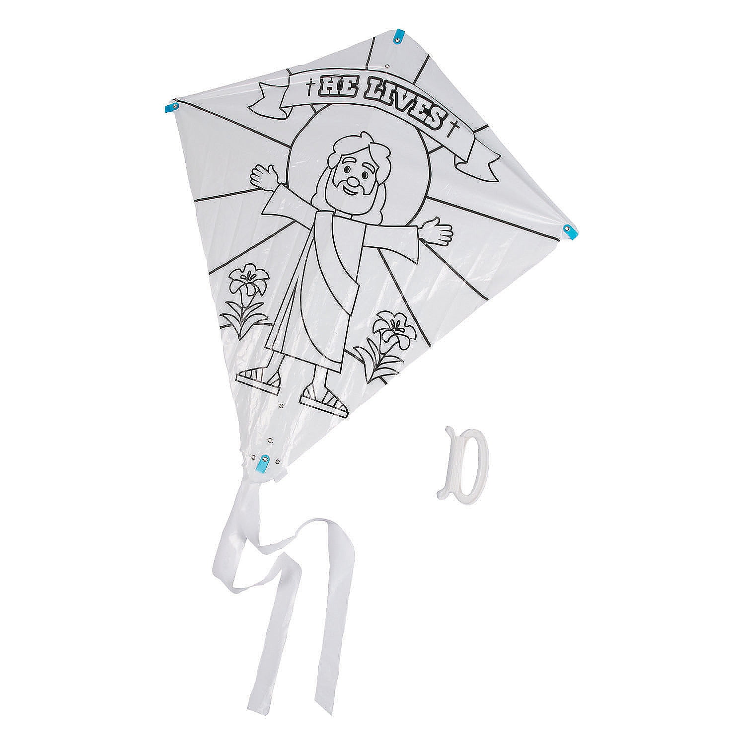 Color Your Own He Lives Kite - Craft Kits - 12 Pieces - Walmart ...