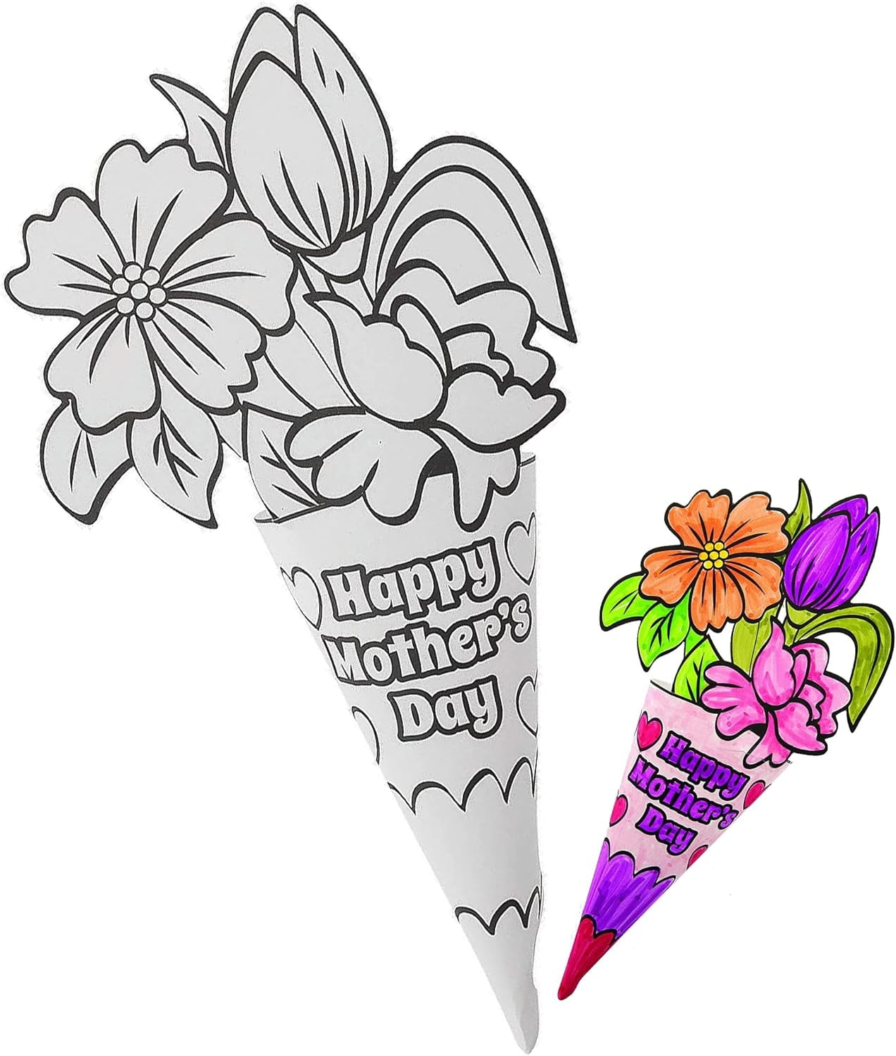 Color Your Own Mother'S Day Bouquet - Craft Kits - 12 Pieces - Walmart.com