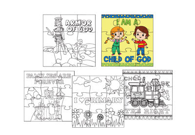 Color Your Own Puzzle - 5pk - Walmart.com