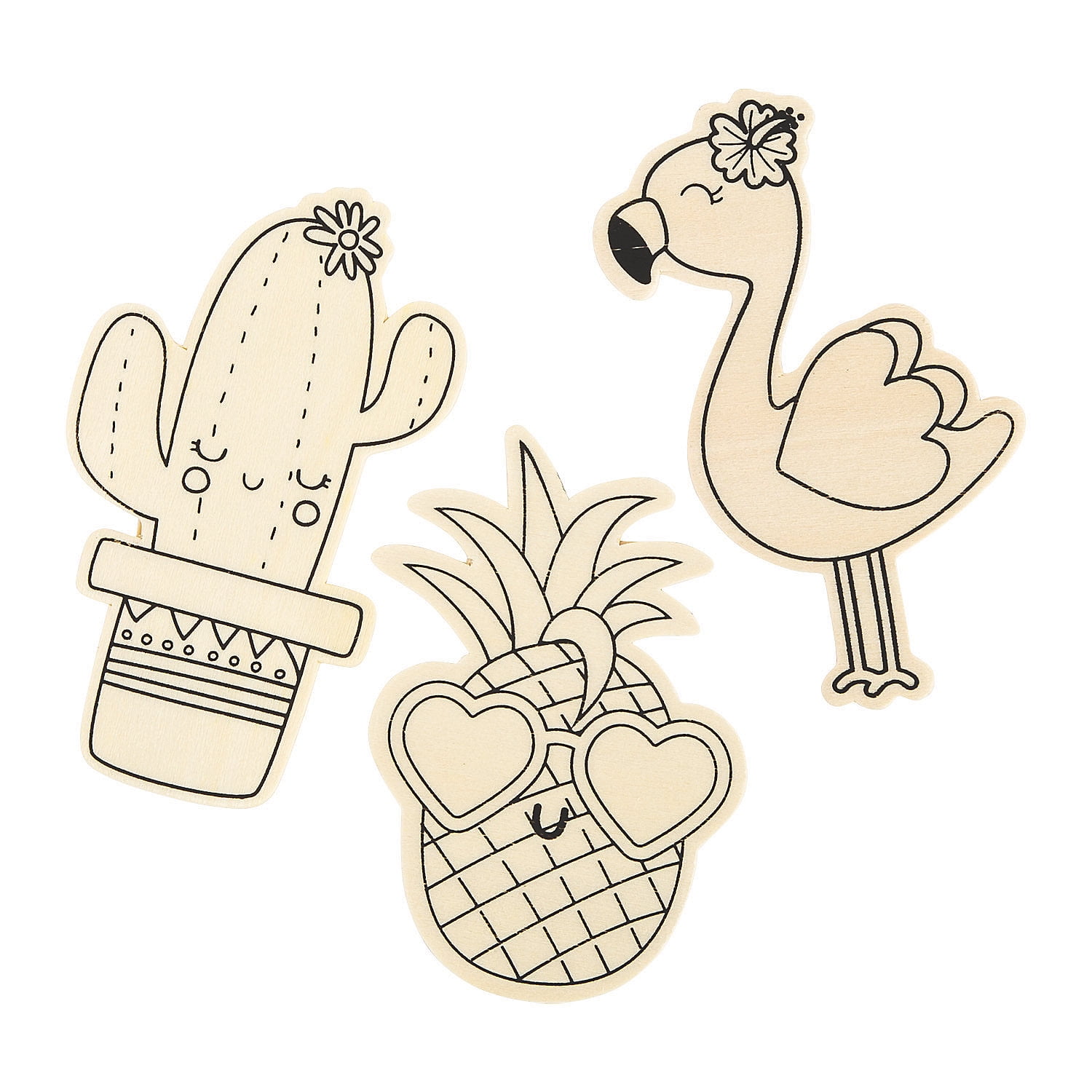 Color Your Own Tropical Characters, Craft Kits, Misc CYO - General, CYO ...