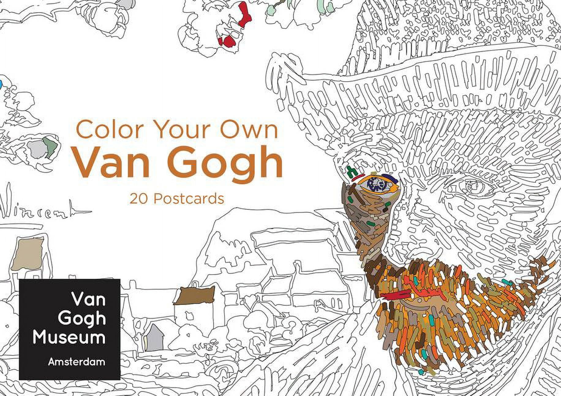 Color Your Own Van Gogh 20 Postcards: A Coloring Book (Other) - Walmart.com