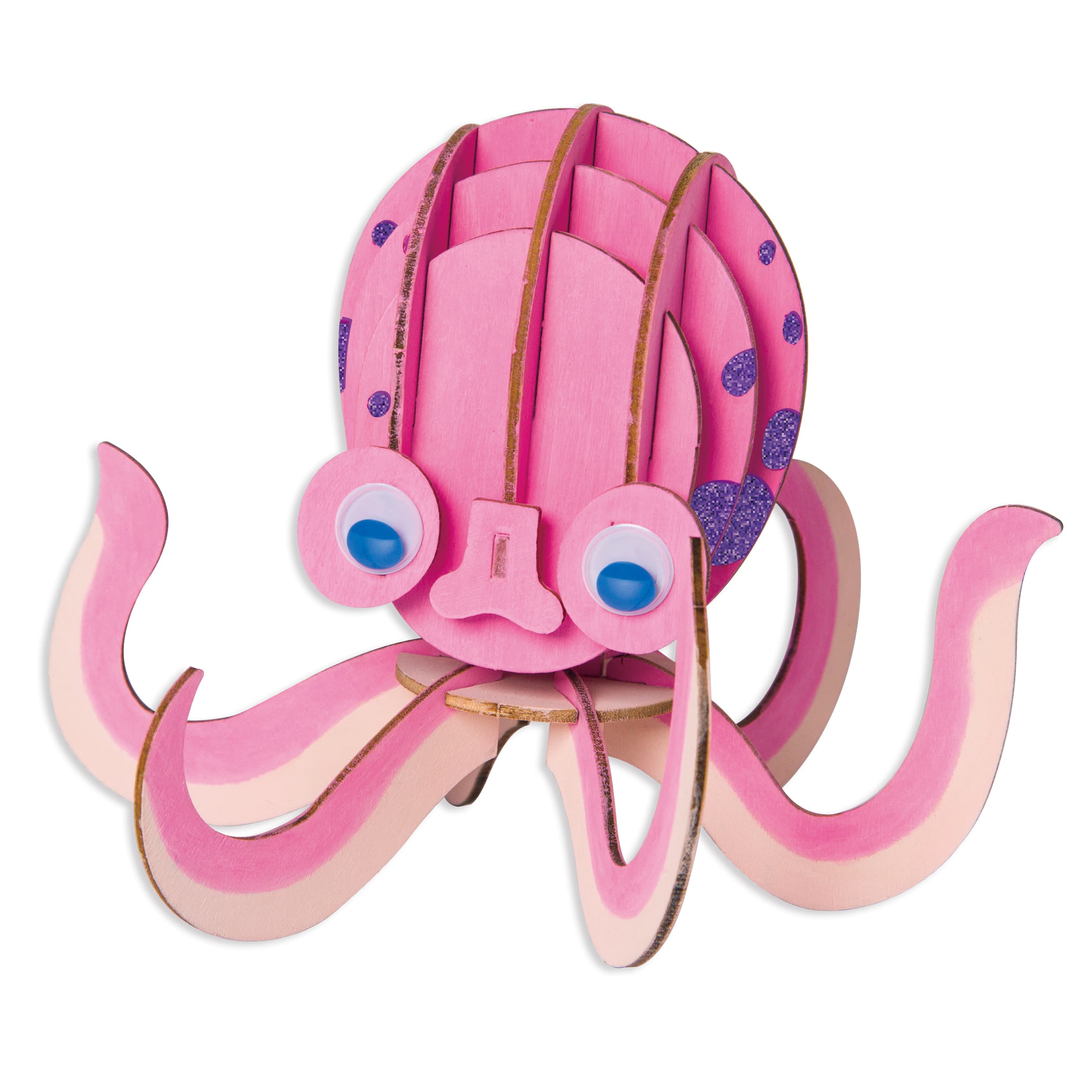 Color Your Way Octopus 3D Wood Puzzle Kit by Creatology™ - makes 1 ...