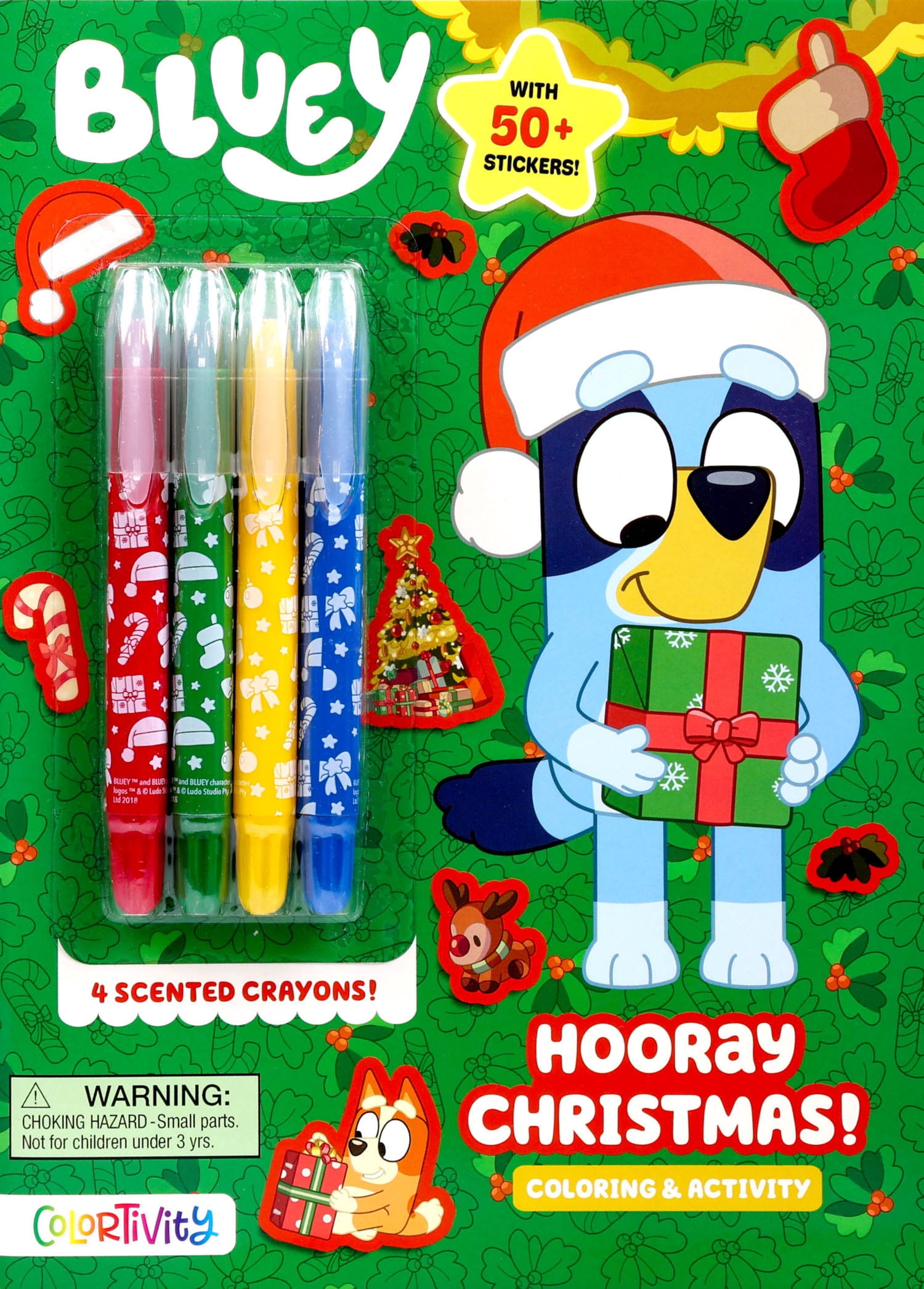 Bluey Colortivity: Hooray Christmas!, 48 pages (Paperback) - Walmart.com