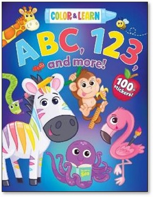 Color & Learn: ABC +123, and More!, (Paperback) - Walmart.com