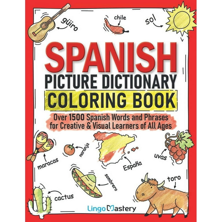 spanish english coloring book