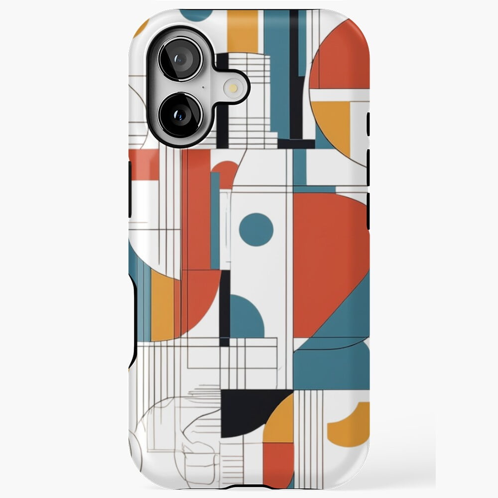 Color and Line Harmony Abstract Artwork Case iPhone 17 to 11 Pro Max ...