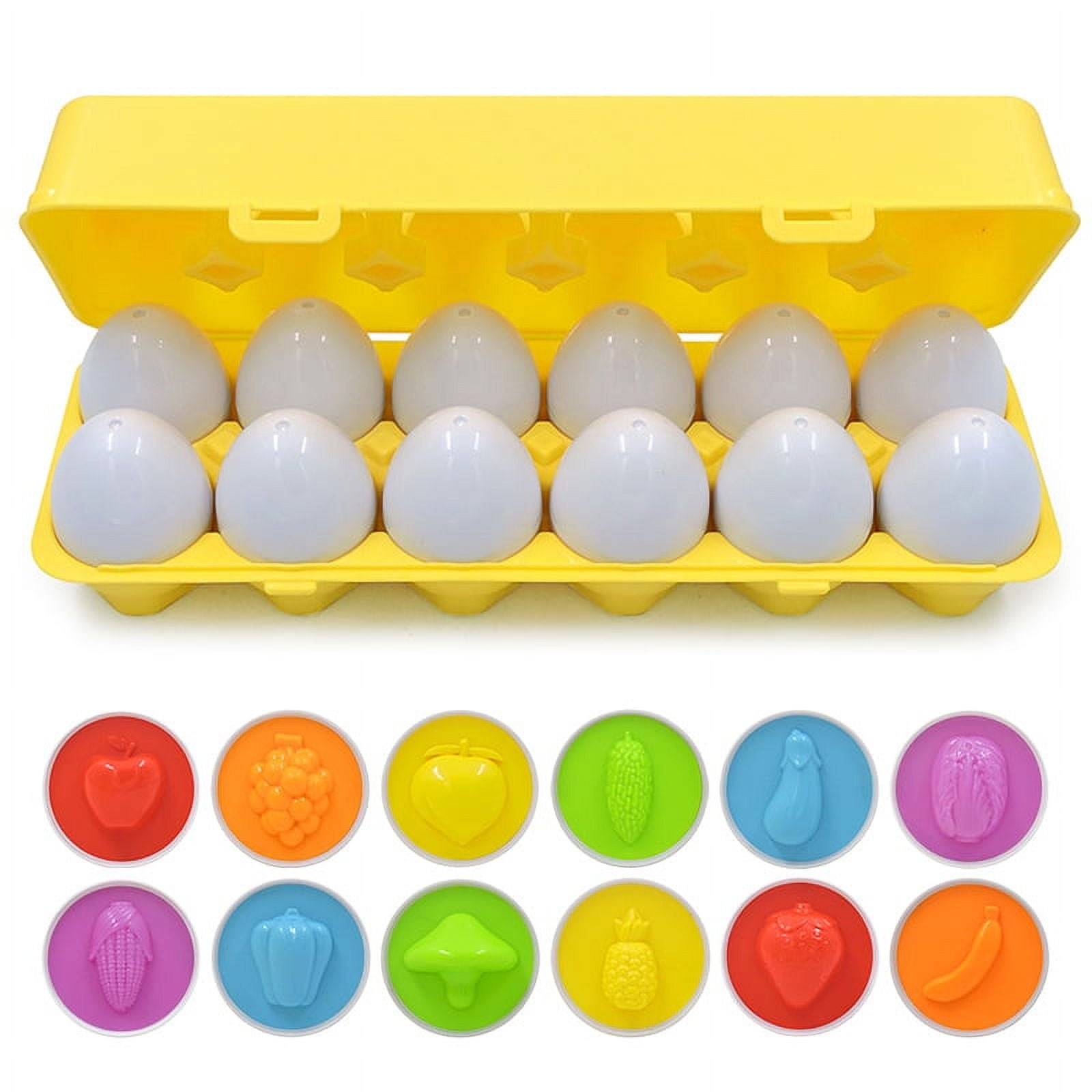 Color and Shape Matching Egg Toys - Shape Sorting and Color Recognition ...