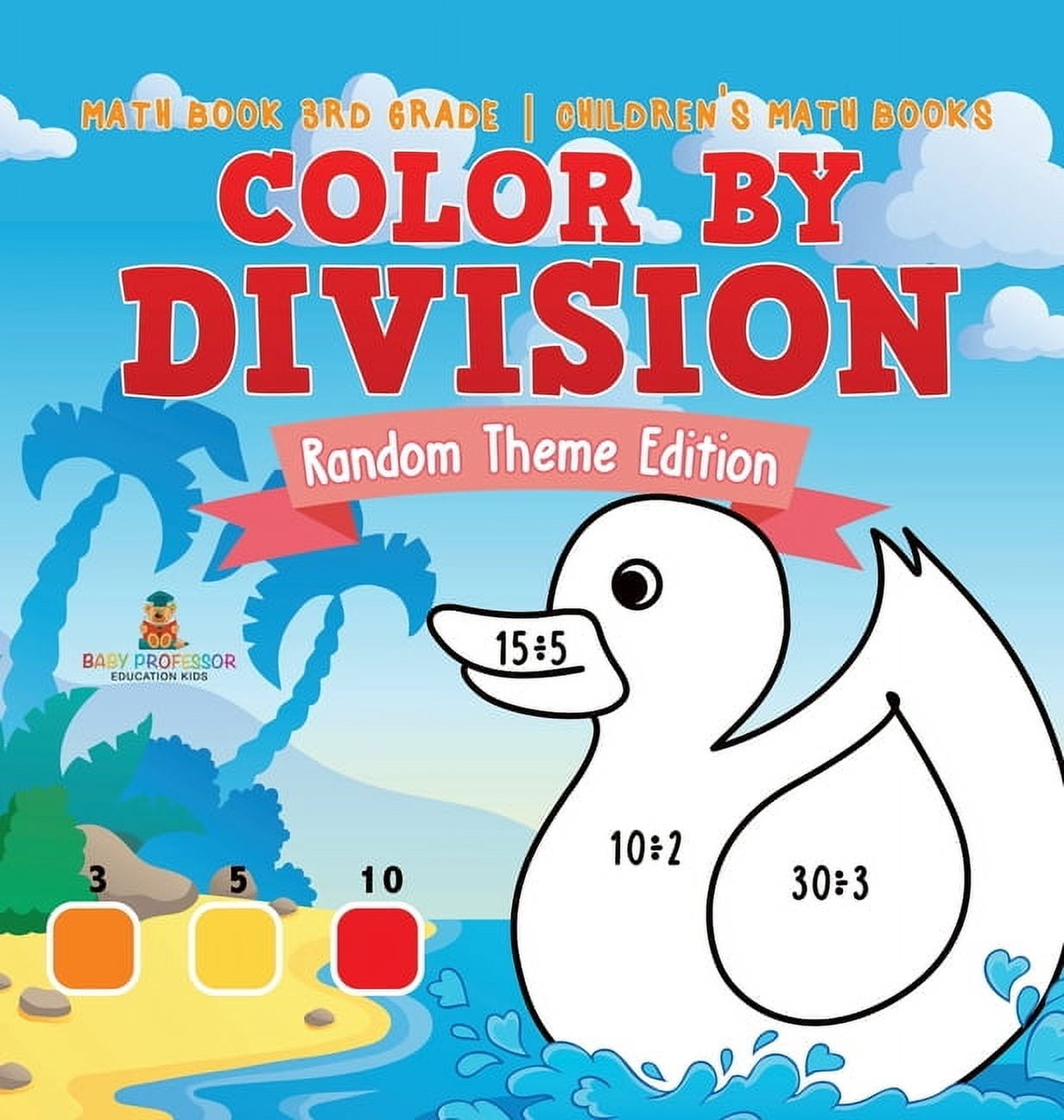Color by Division: Random Theme Edition - Math Book 3rd Grade Children ...