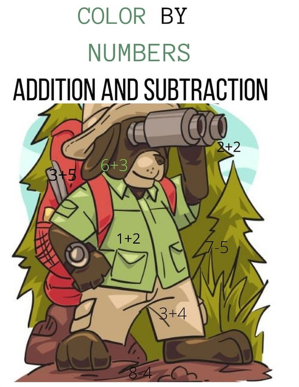 Color by Numbers Addition and Subtraction: math coloring books for kids ...