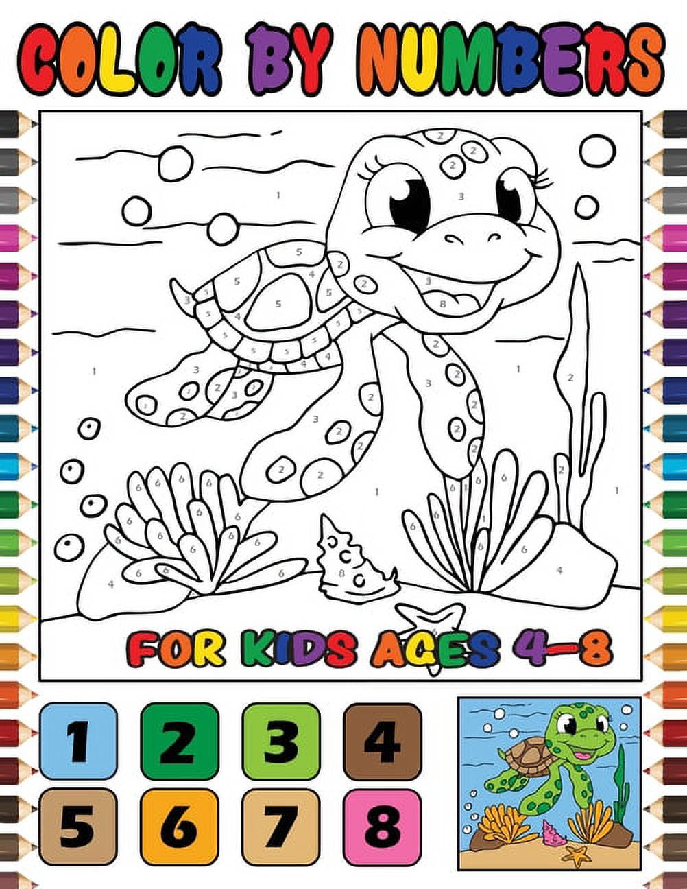 Color by Numbers for Kids Ages 4-8 - Walmart.com