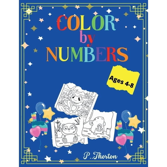 Color by numbers: Amazing book color by number with Animals for Kids ...