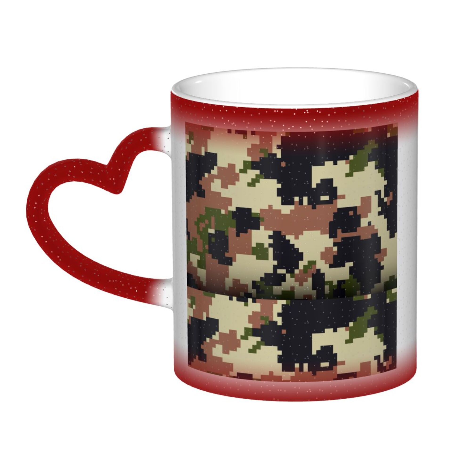 Color changing mug in the sky Funny Coffee Milk Tea Mug Cup Camouflage ...