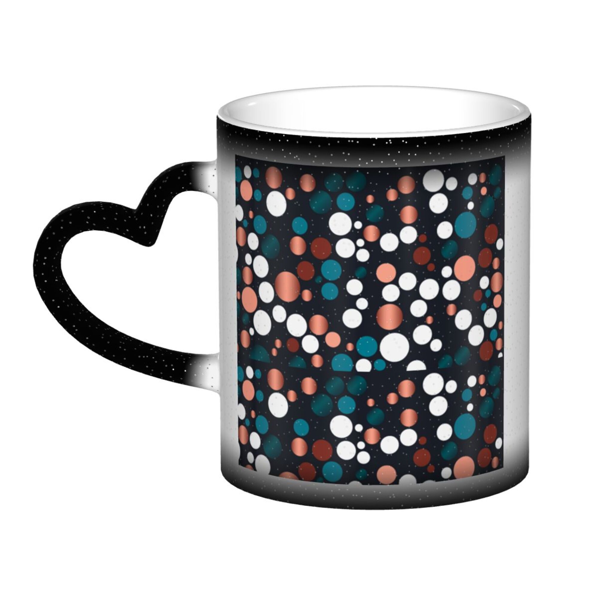 Color changing mug in the sky Funny Coffee Milk Tea Mug Cup Color dots ...