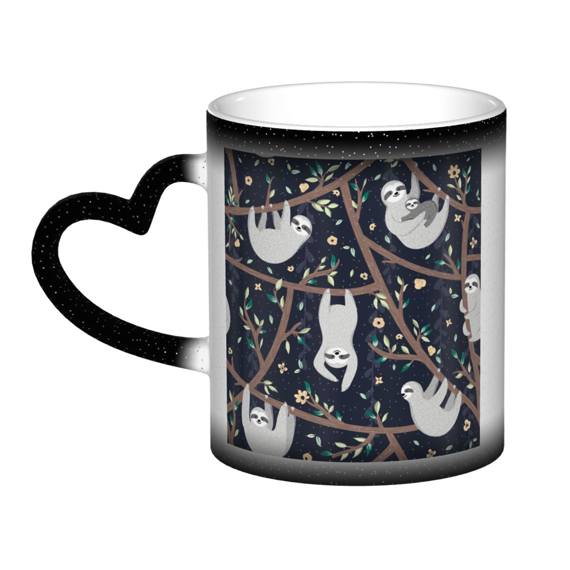 Color changing mug in the sky Funny Coffee Milk Tea Mug Cup Cute Sloths ...