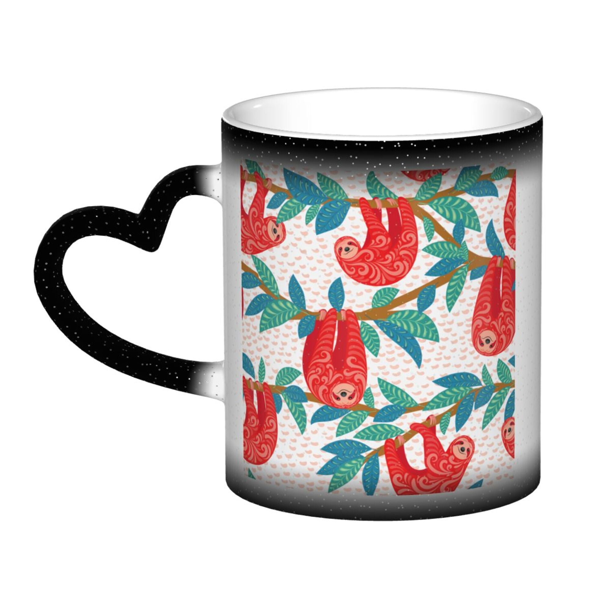 Color changing mug in the sky Funny Coffee Milk Tea Mug Cup Cute Sloths ...