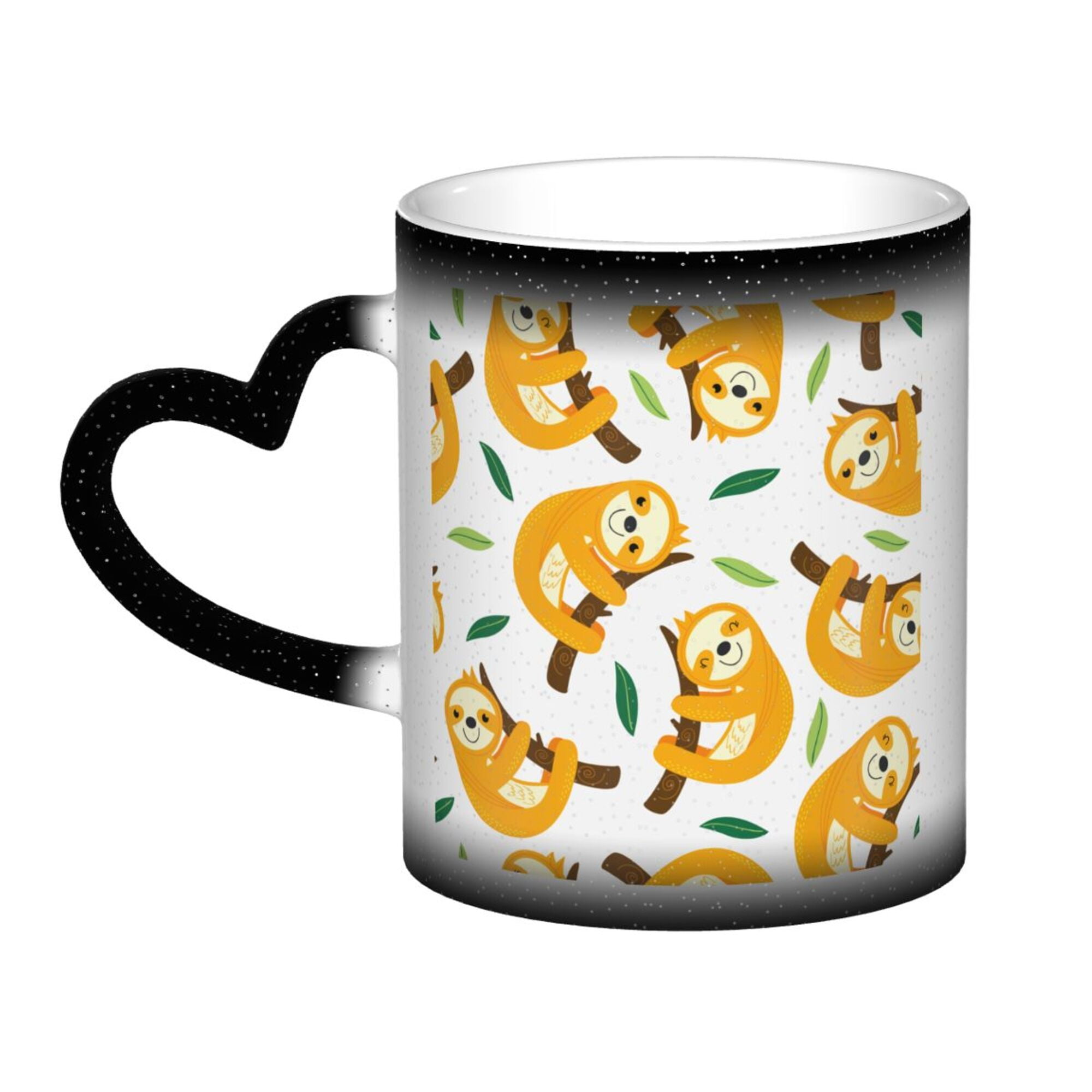 Color changing mug in the sky Funny Coffee Milk Tea Mug Cup Cute Sloths ...