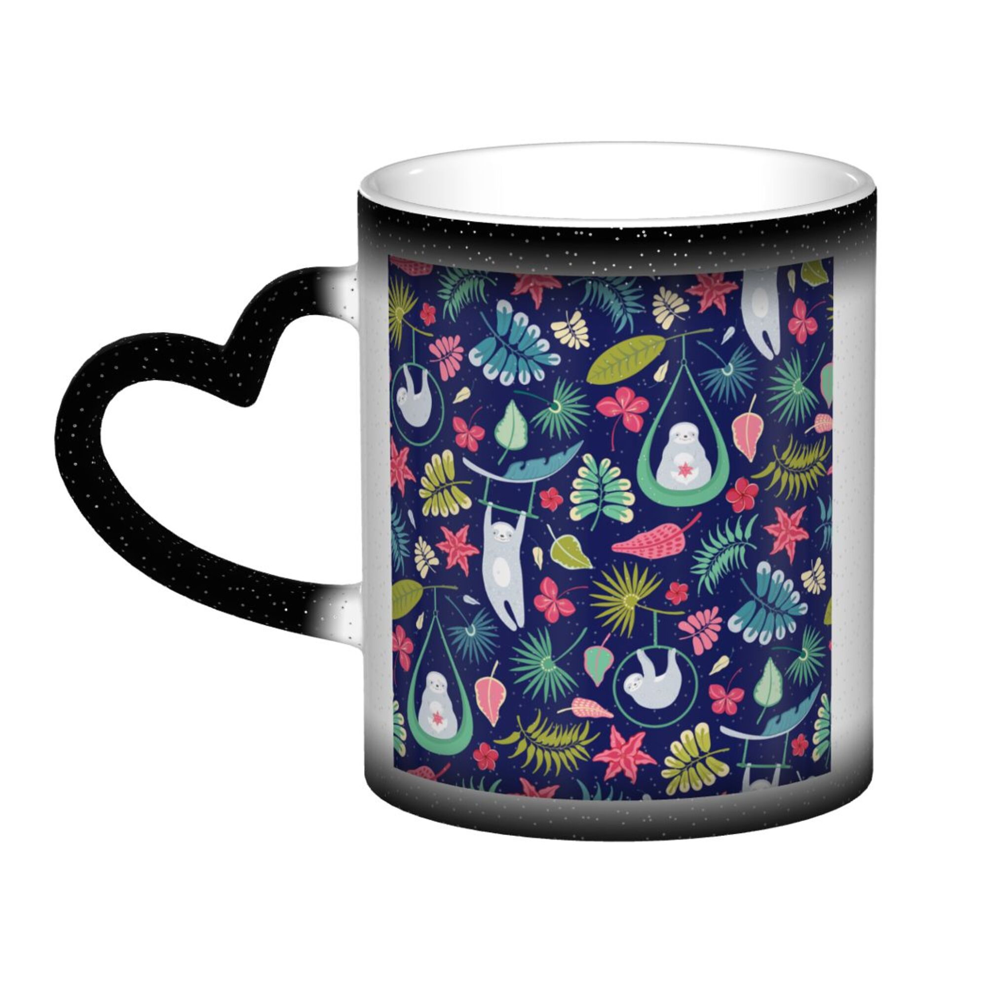 Color changing mug in the sky Funny Coffee Milk Tea Mug Cup Cute Sloths ...