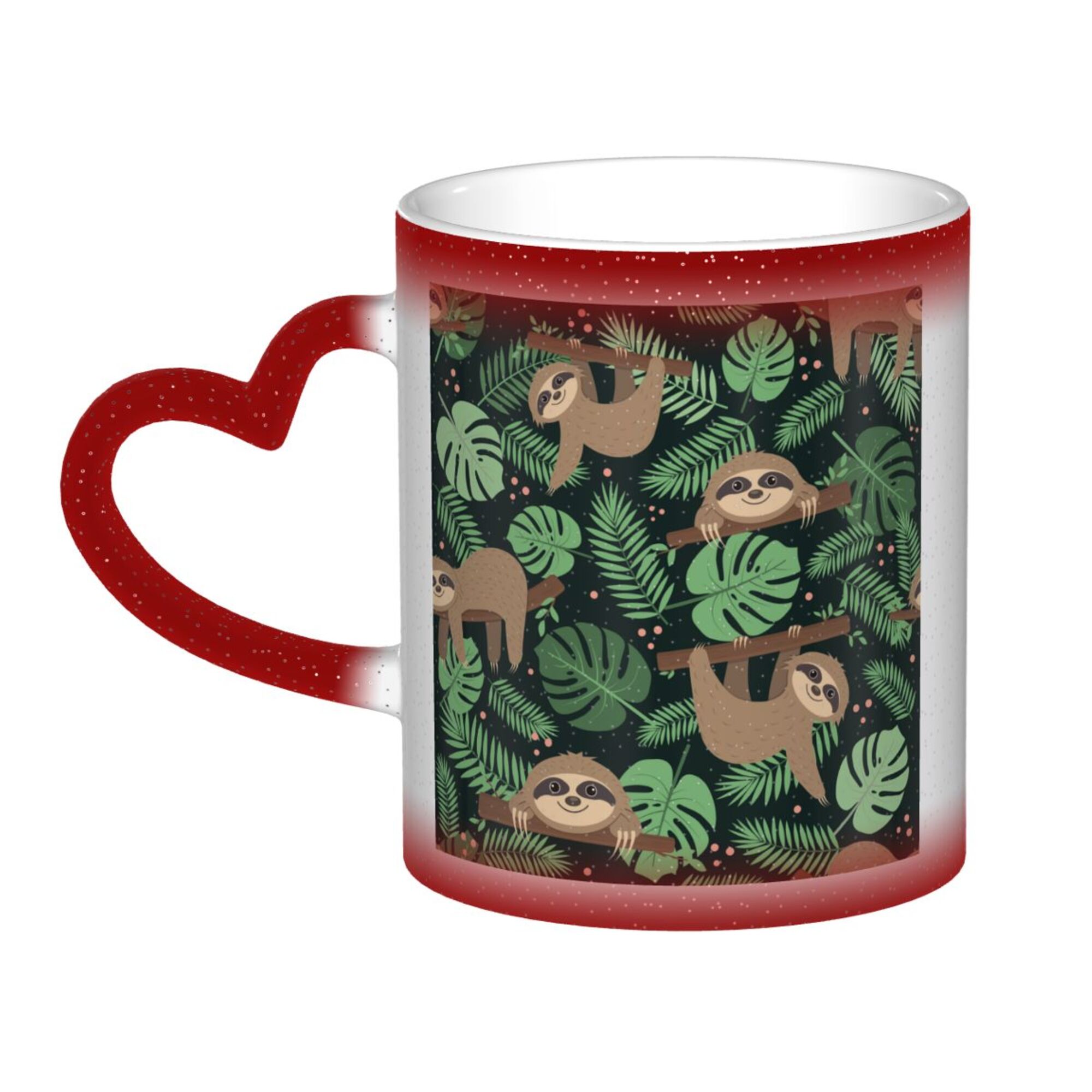 Color changing mug in the sky Funny Coffee Milk Tea Mug Cup Cute Sloths ...