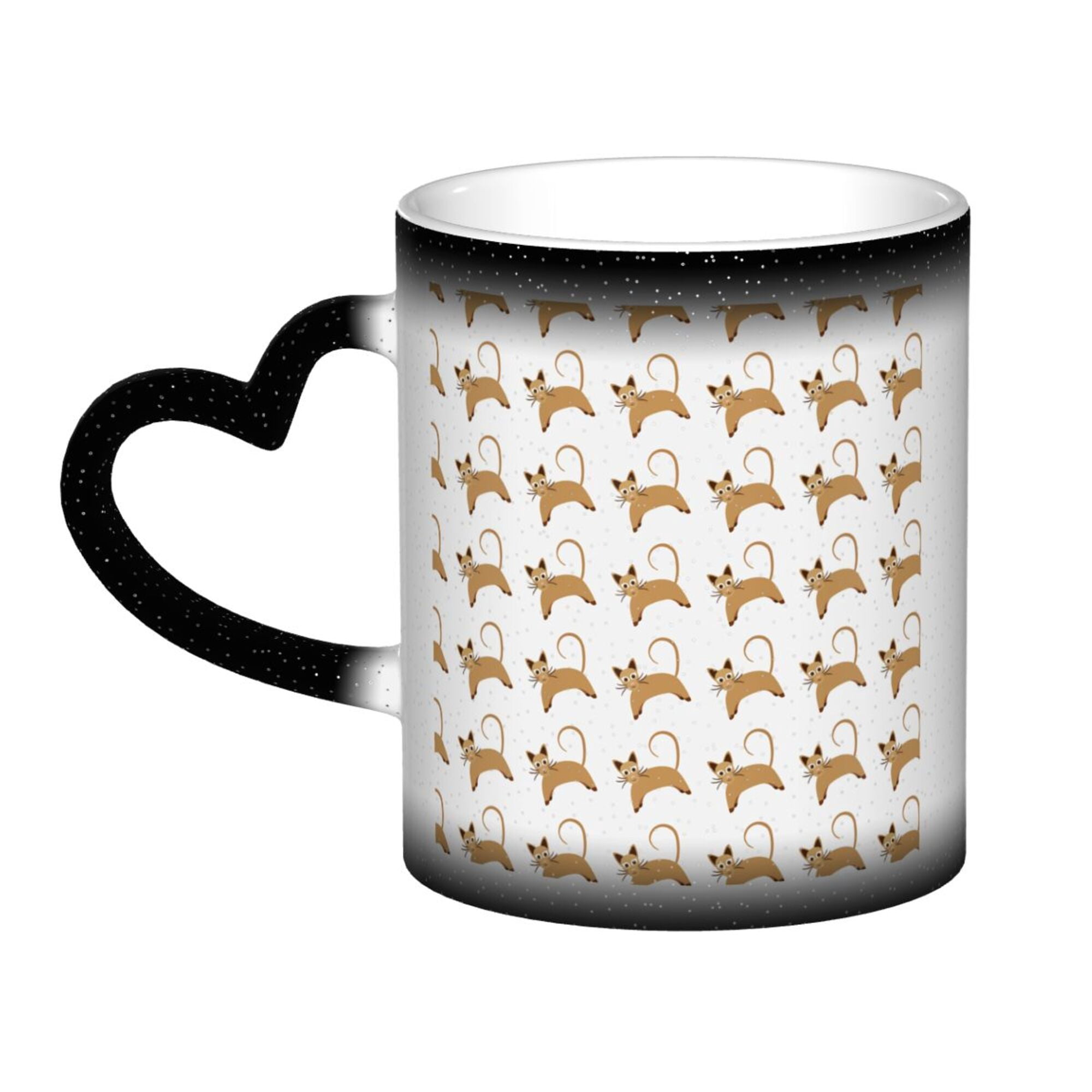 Color changing mug in the sky Funny Coffee Milk Tea Mug Cup Cute cat ...
