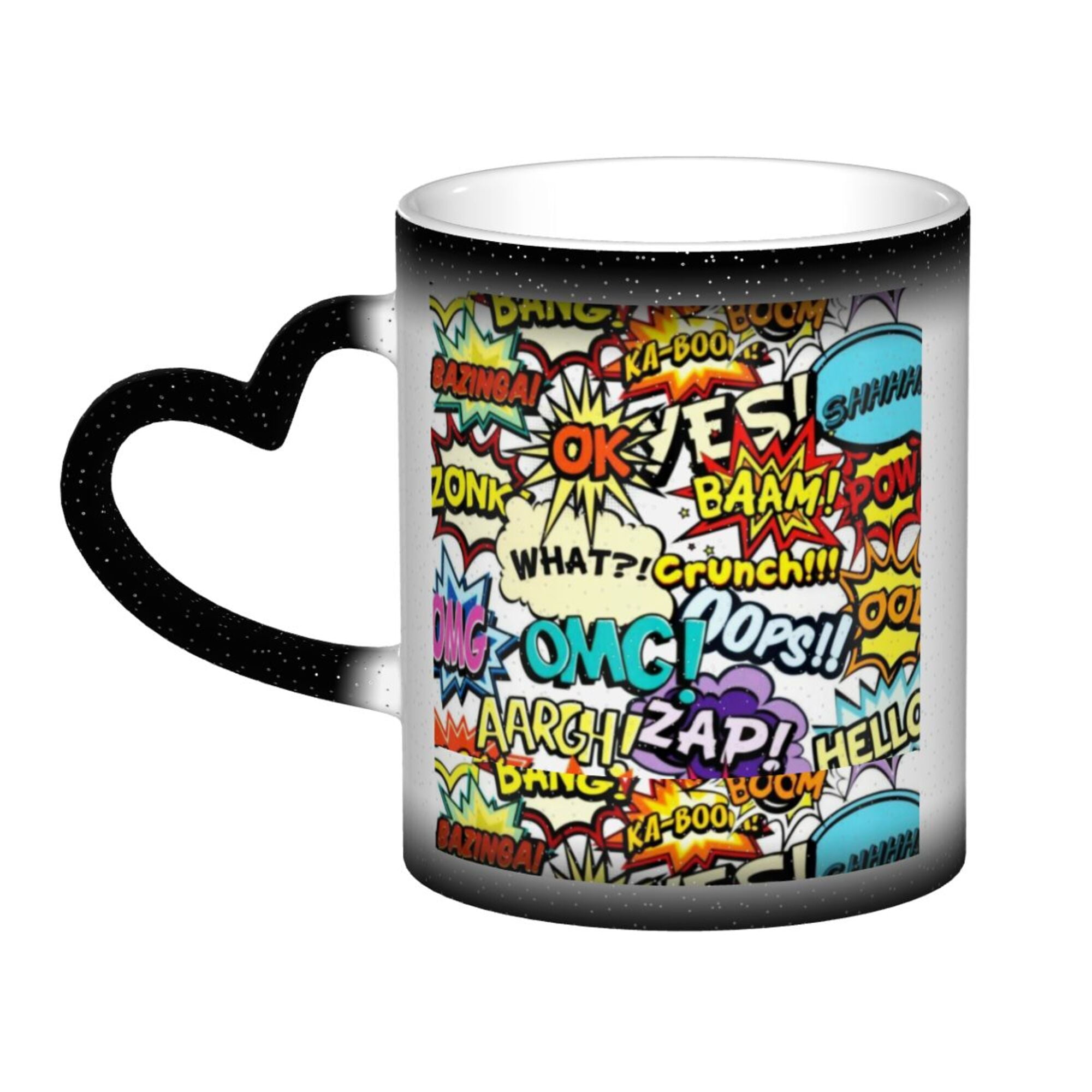 Color changing mug in the sky Funny Coffee Milk Tea Mug Cup Graffiti ...