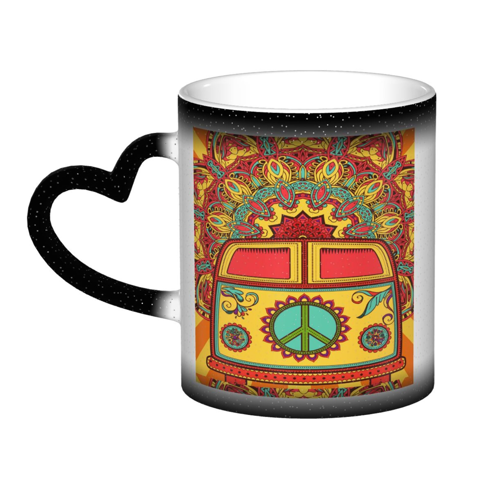 Color changing mug in the sky Funny Coffee Milk Tea Mug Cup Hippie ...