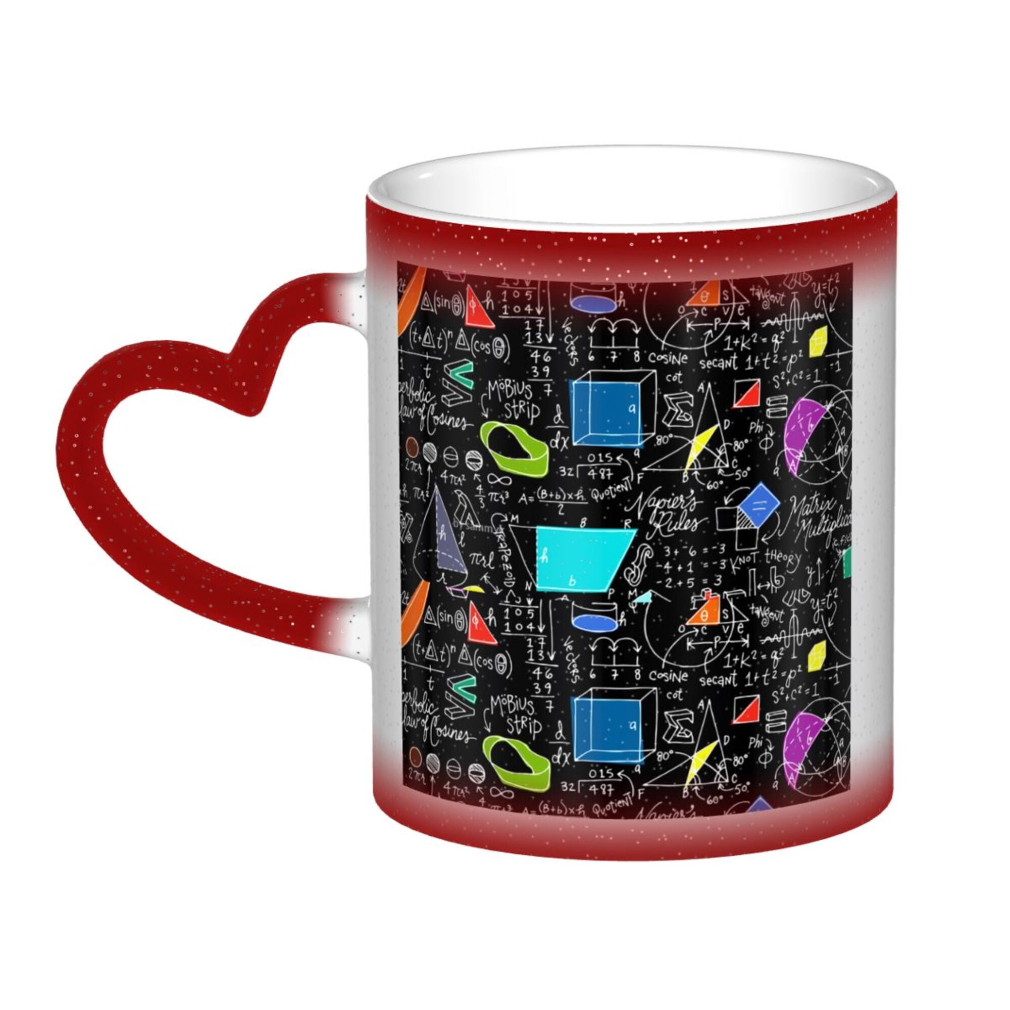 Color changing mug in the sky Funny Coffee Milk Tea Mug Cup Math Count ...