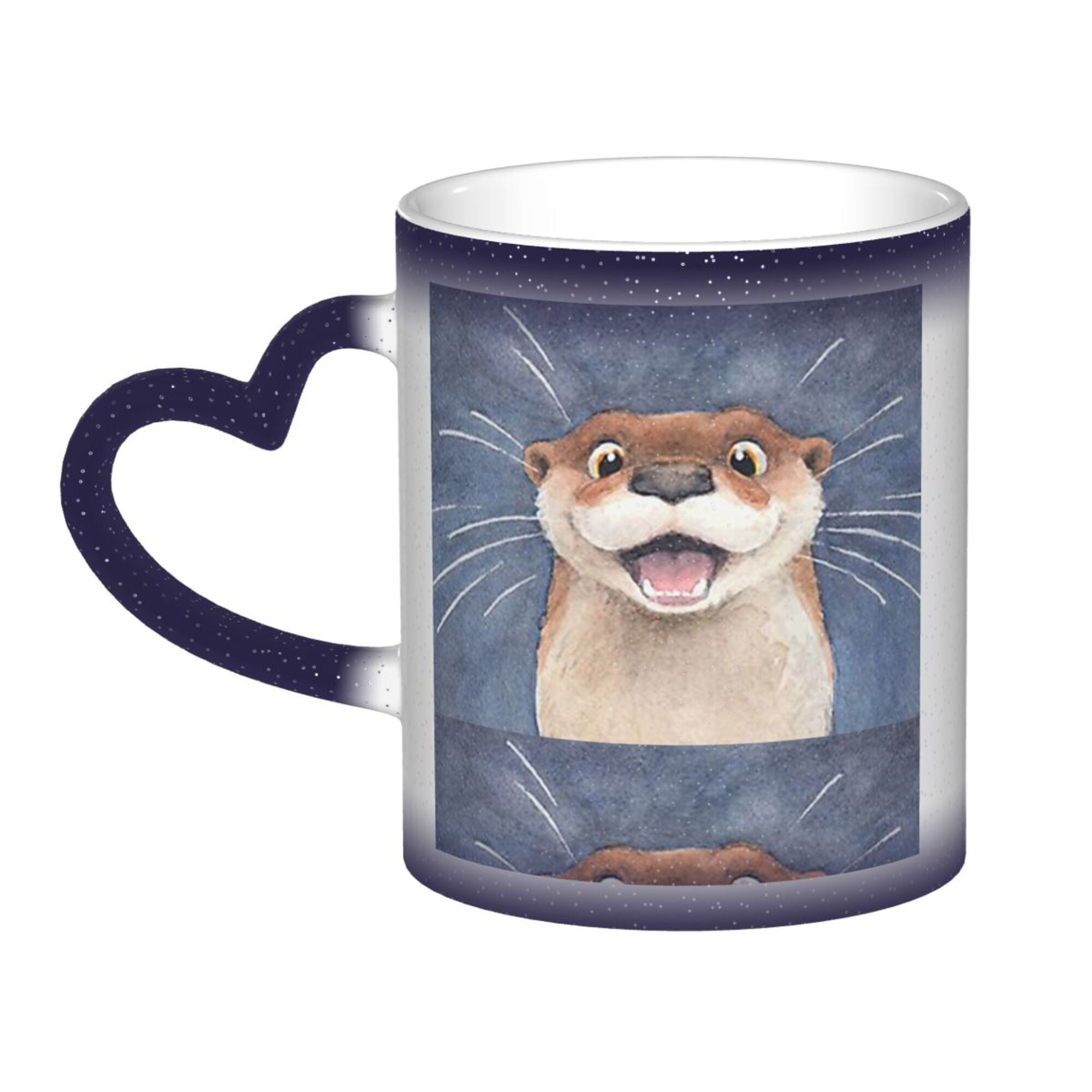 Color changing mug in the sky Funny Coffee Milk Tea Mug Cup Otter ...
