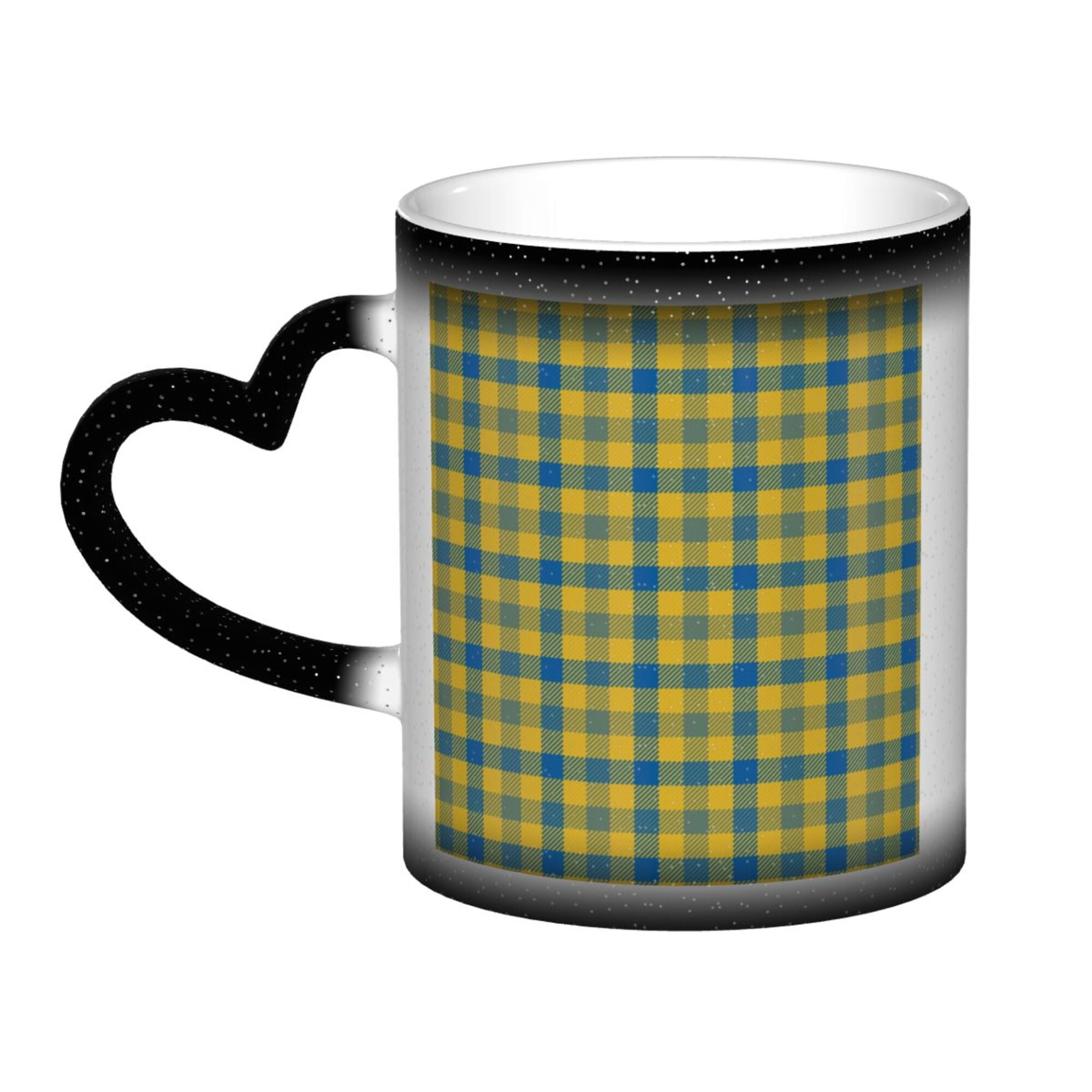 Color changing mug in the sky Funny Coffee Milk Tea Mug Cup Plaid ...