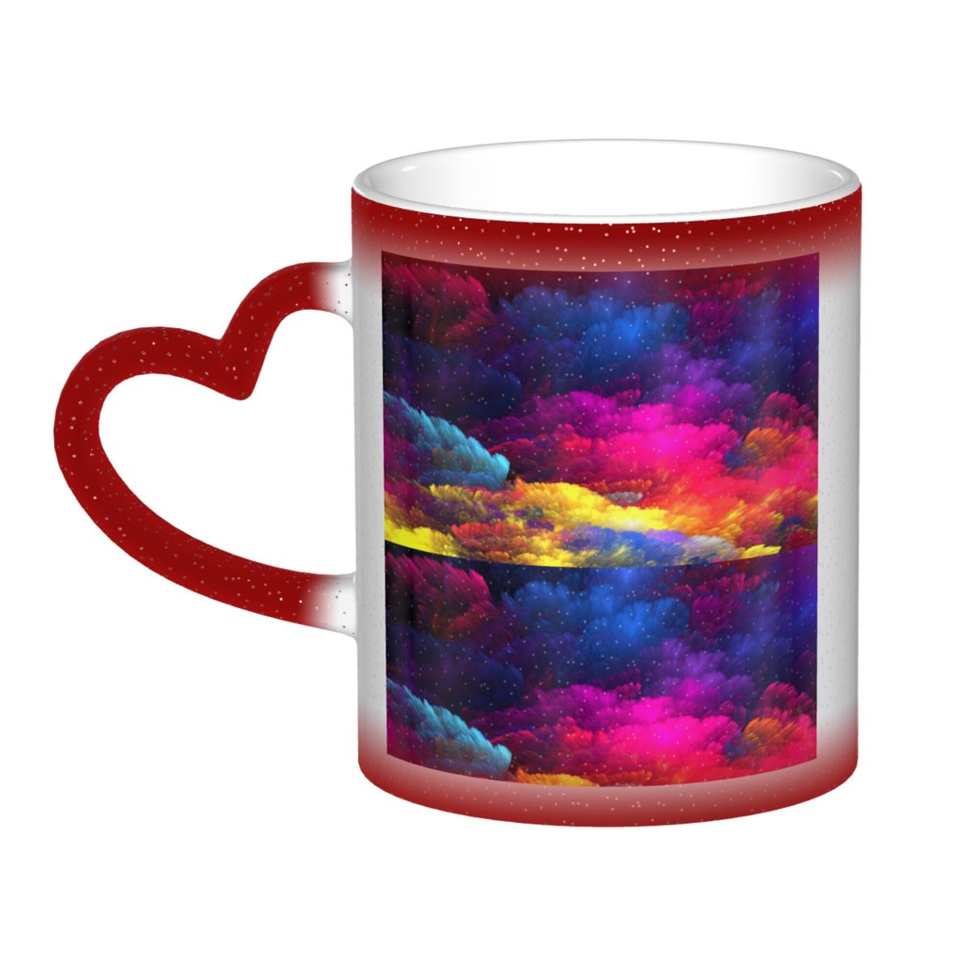Color changing mug in the sky Funny Coffee Milk Tea Mug Cup Rainbow ...