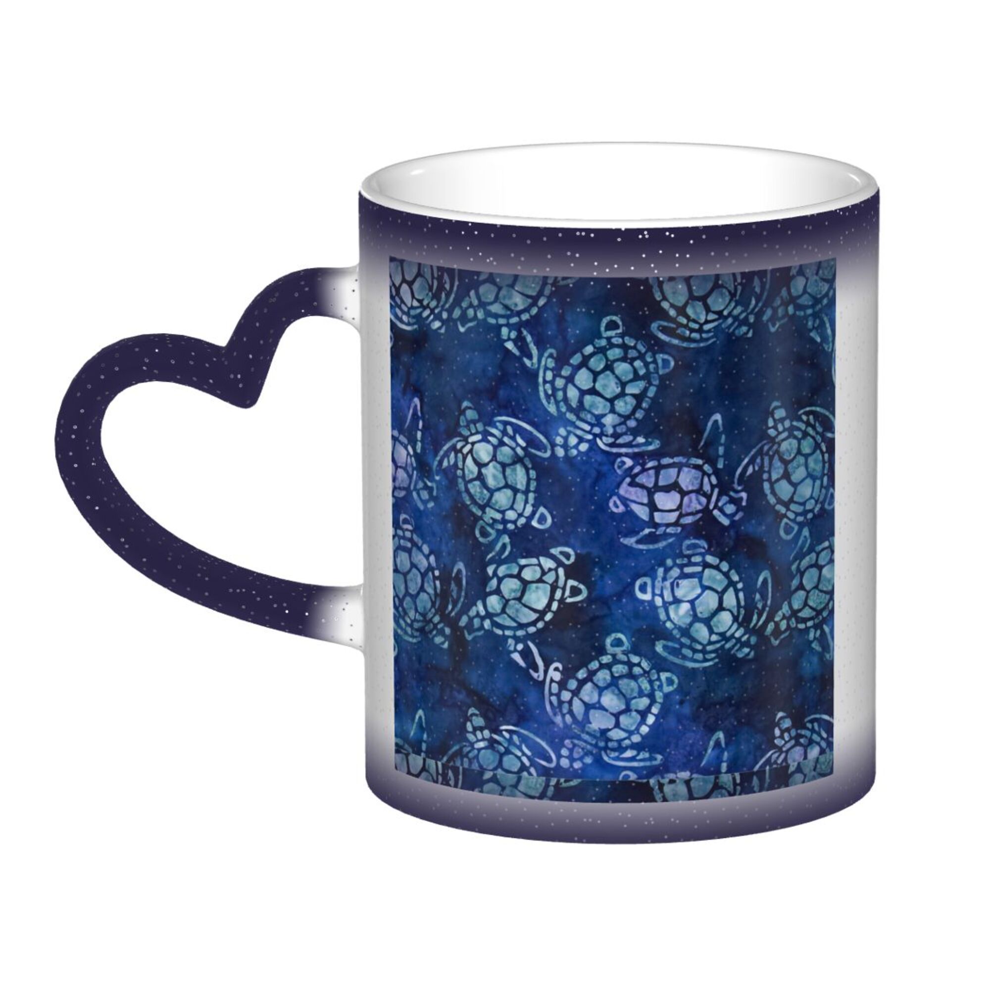 Color changing mug in the sky Funny Coffee Milk Tea Mug Cup Sea Turtles ...