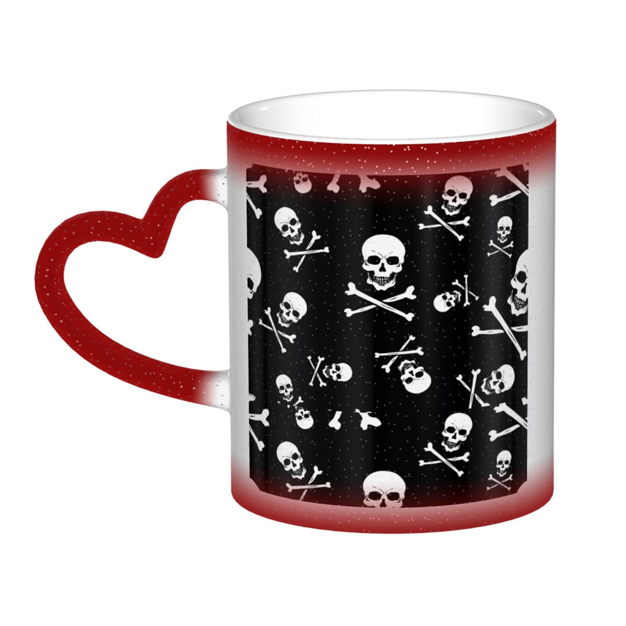 Color changing mug in the sky Funny Coffee Milk Tea Mug Cup Skulls ...