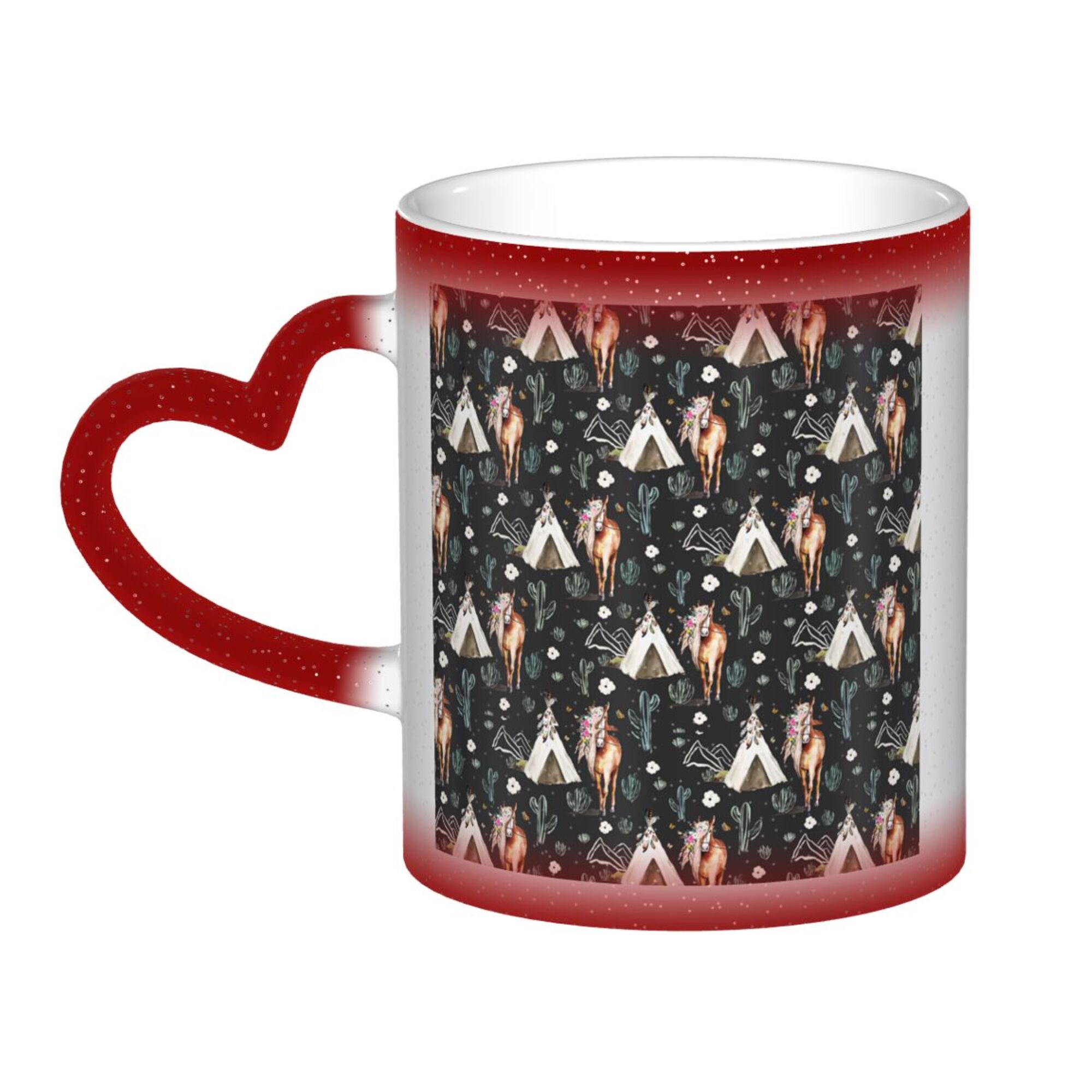 Color changing mug in the sky Funny Coffee Milk Tea Mug Cup Spring Boho ...