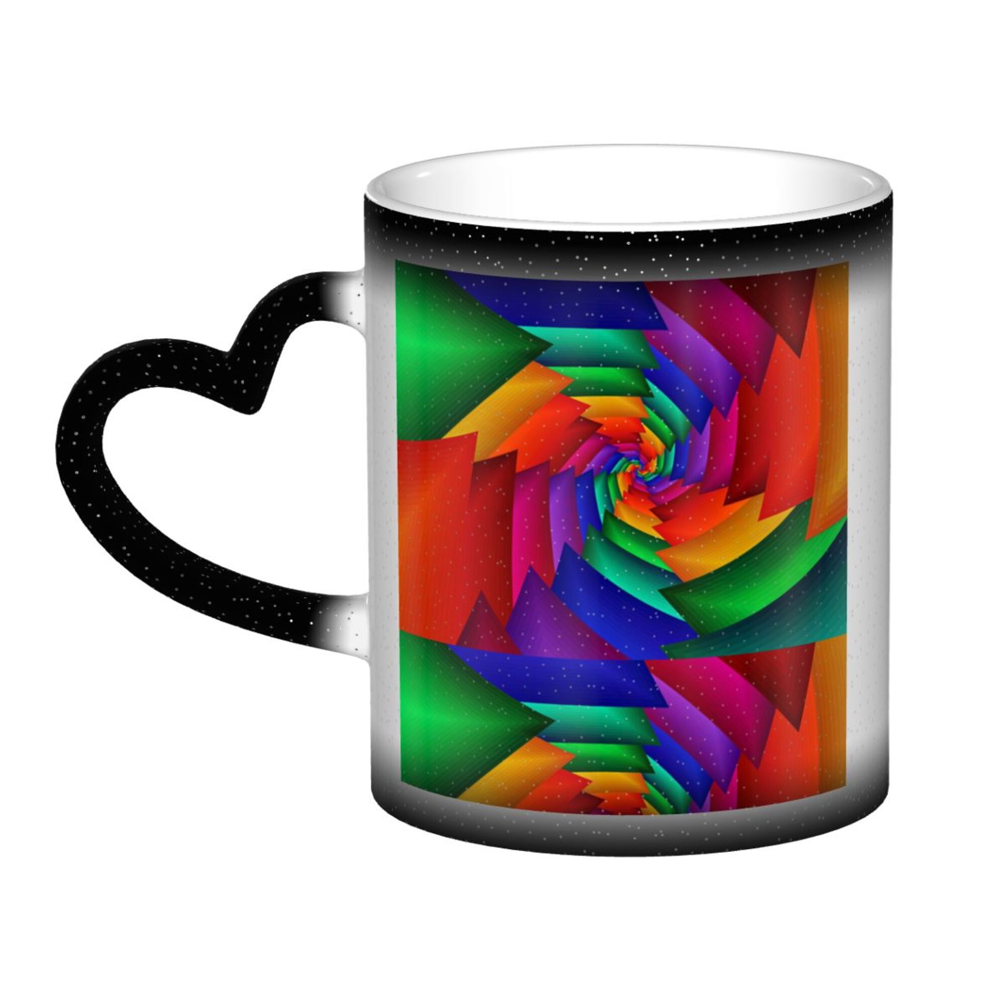 Color changing mug in the sky Funny Coffee Milk Tea Mug Cup Triangle ...