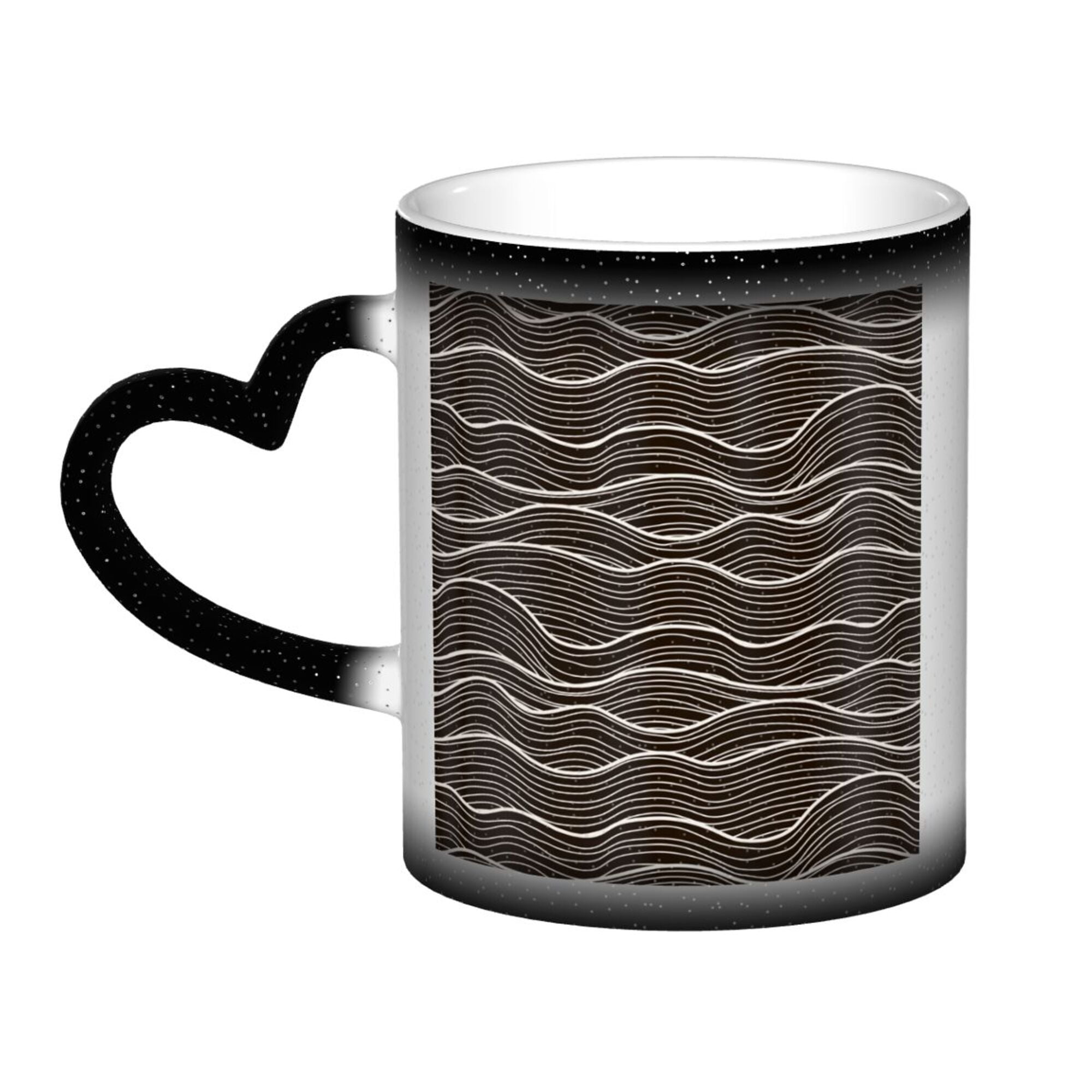 Color changing mug in the sky Funny Coffee Milk Tea Mug Cup Wavy ...